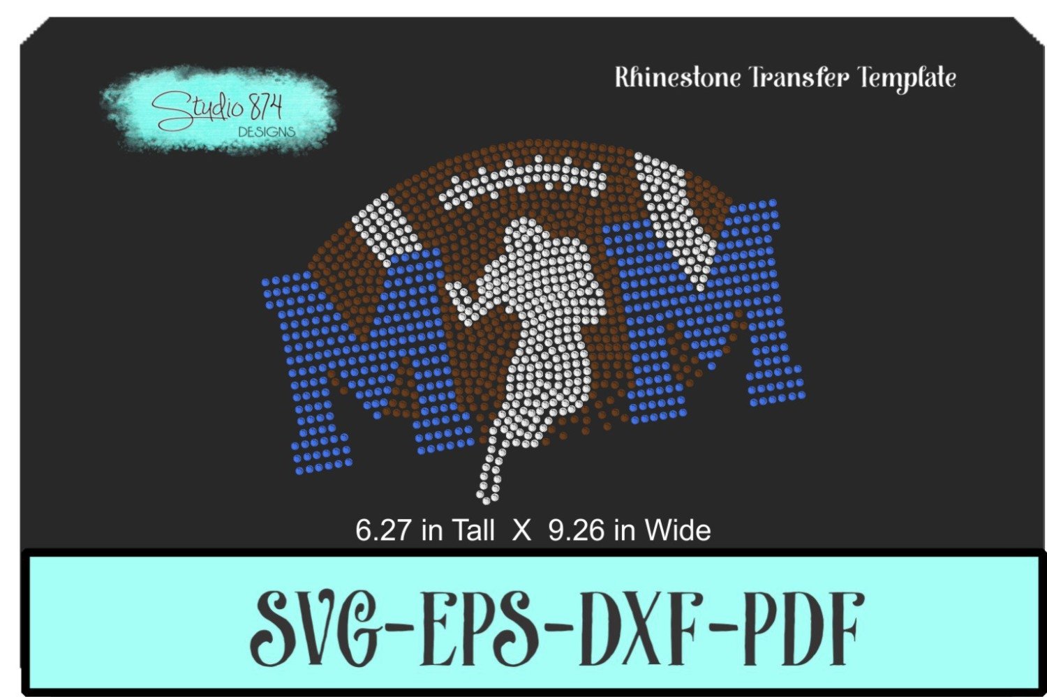 Football Mom Rhinestone Template Digital Download (363807) | Cut Files ...