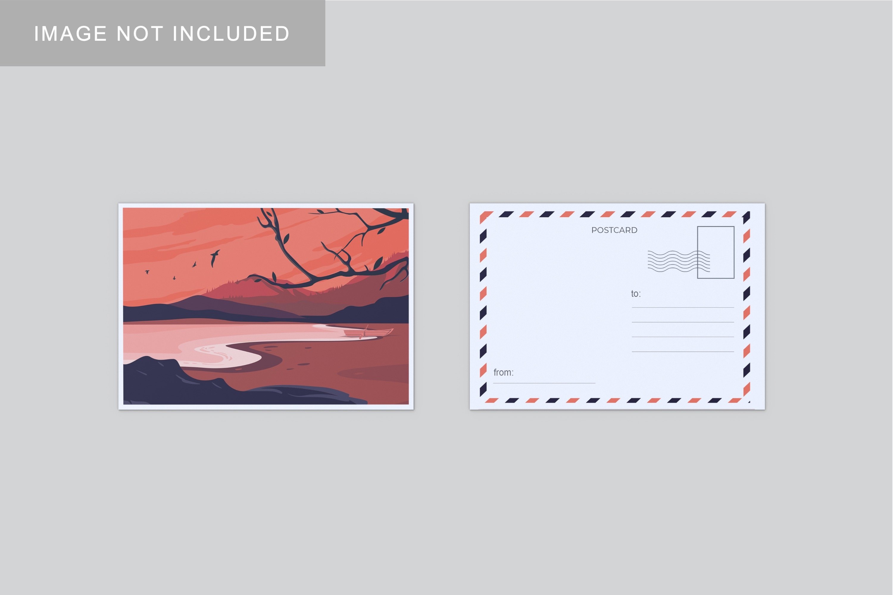 Postcard Mockup V3 (1324795) | Mockups | Design Bundles