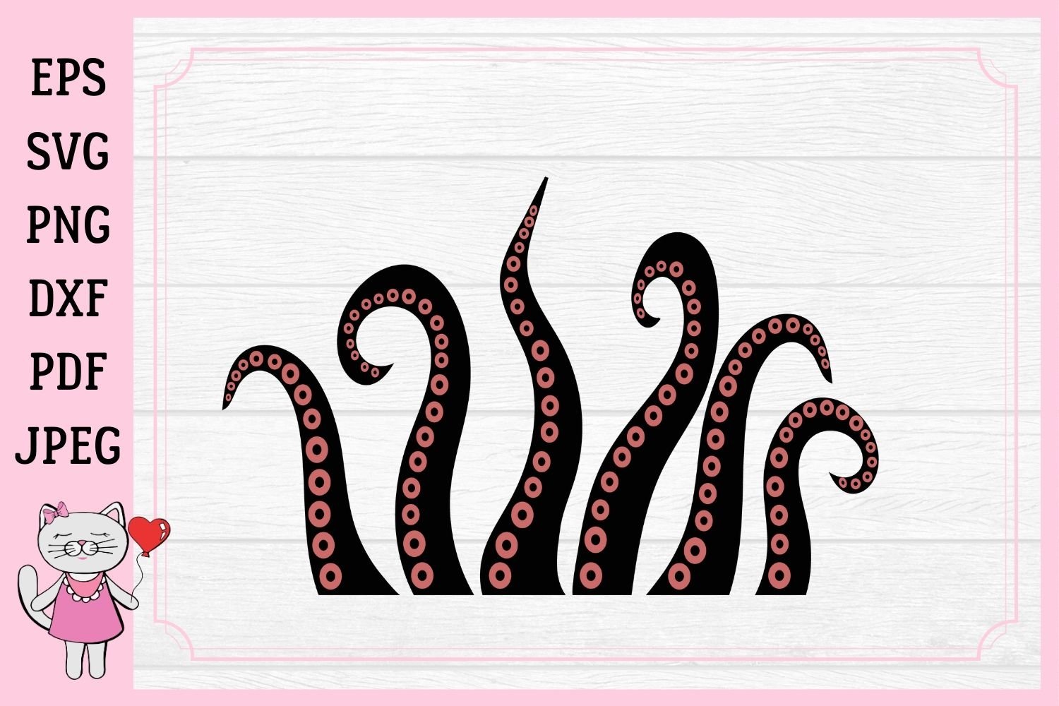 Octopus svg, eps, cutting filed dxf, png, jpg, pdf (545583 ...