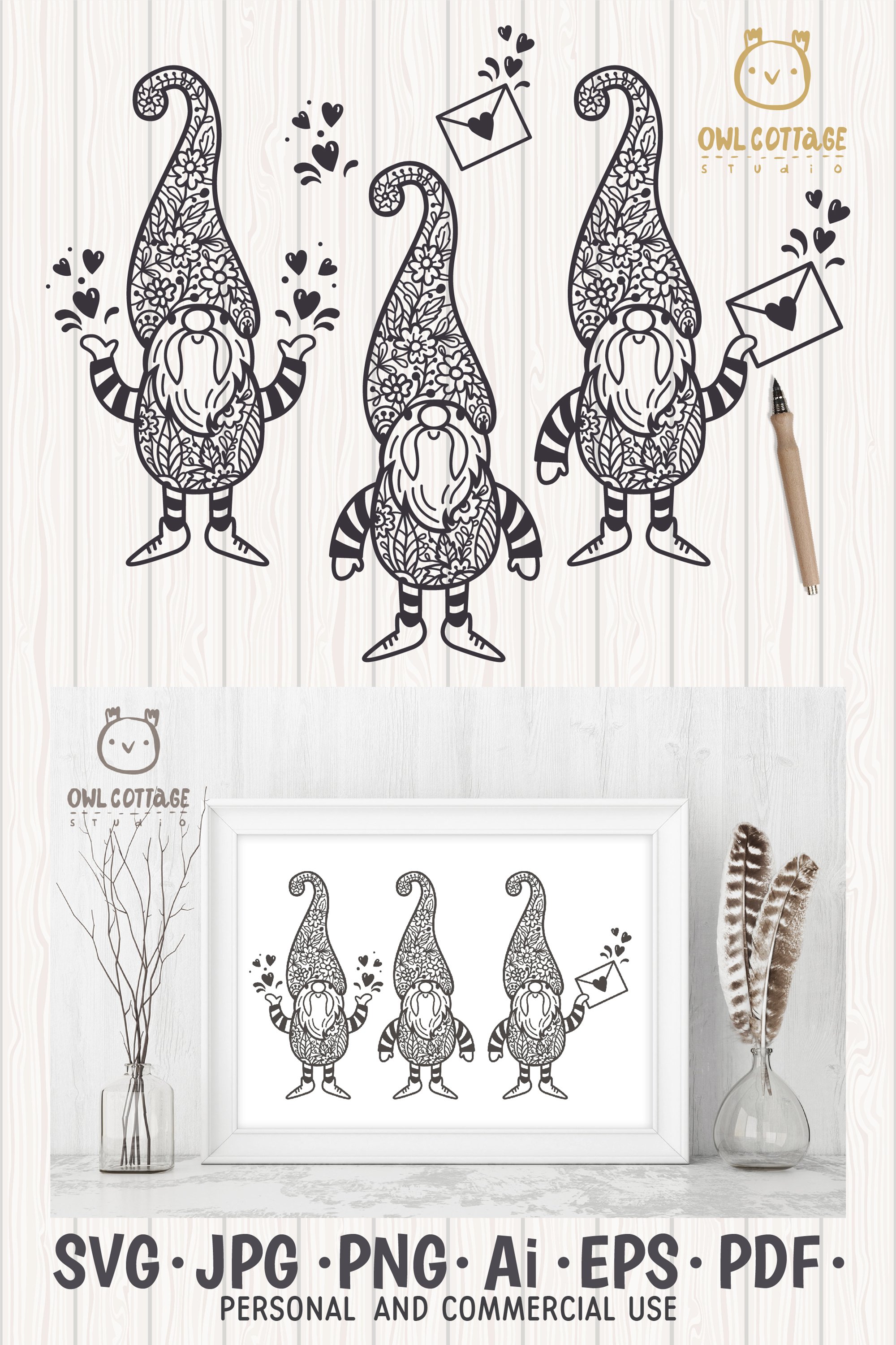 Gnomes Bundle svg , Scandinavian Gnomes SVG, Gnome Clipart, (415628 ...
