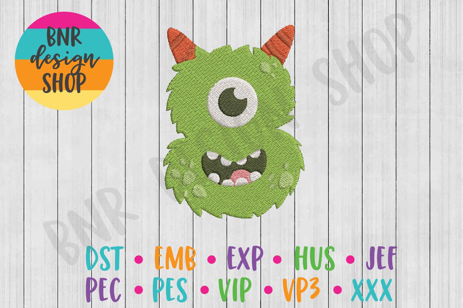 Monster Machine Embroidery Design, Eight Embroidery (318636 ...