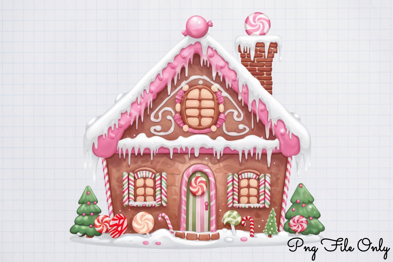 Cute Gingerbread House Clip Art