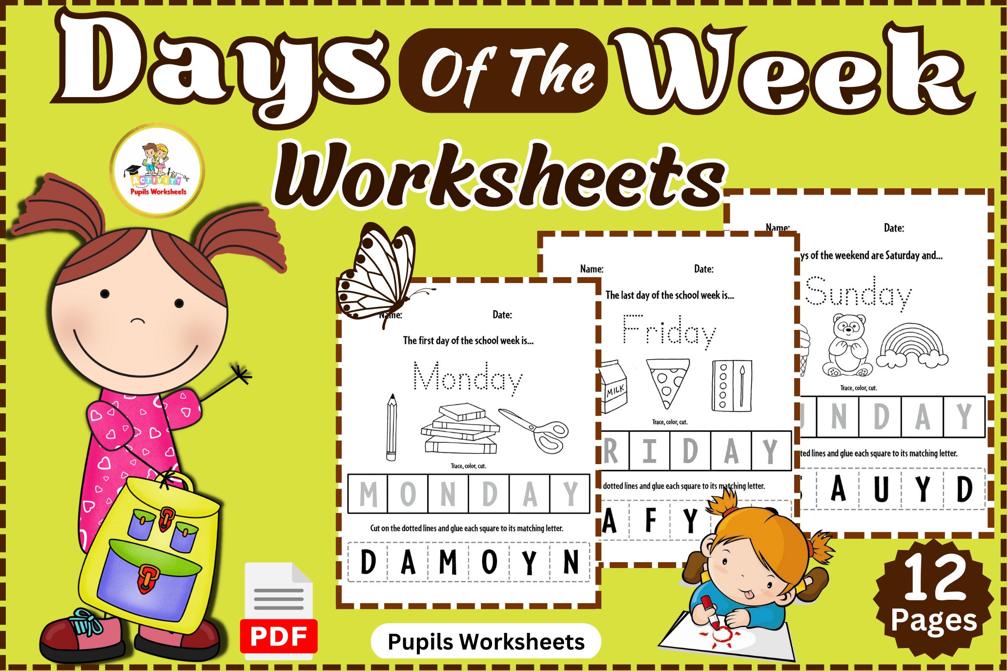 Days Of The Week Worksheets