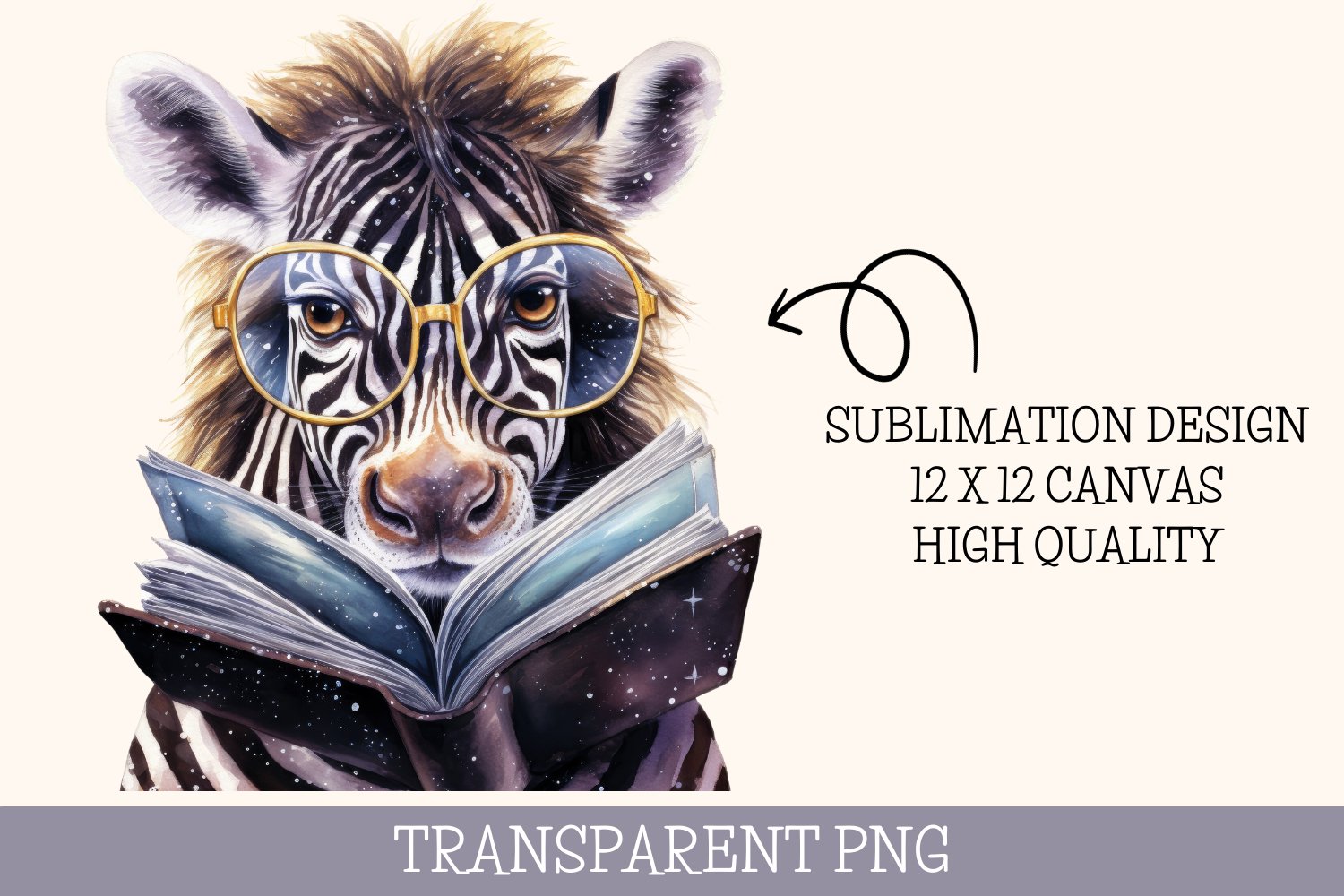 Zebra Reading A Book