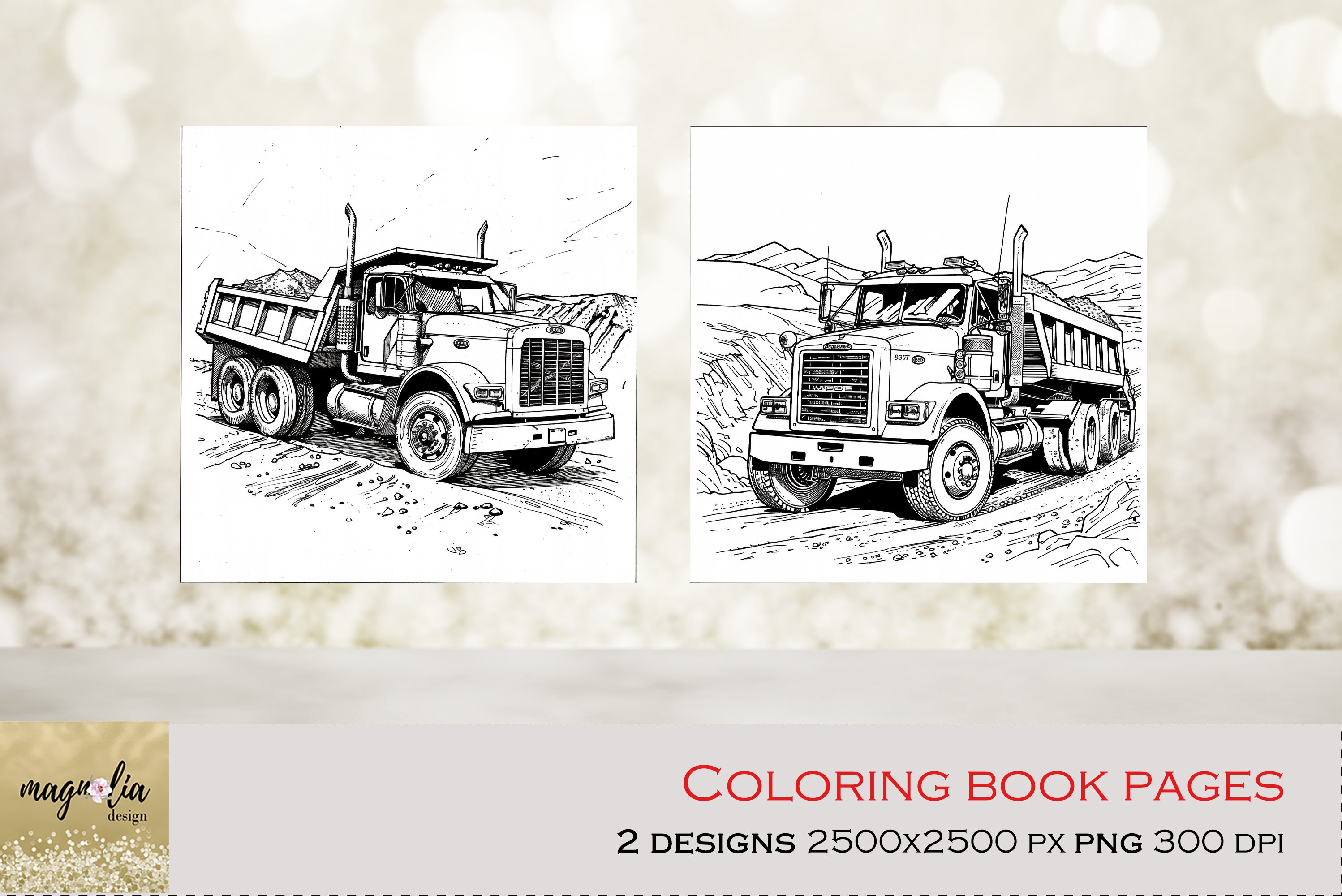 Dump Truck Coloring Book Pages [2025]