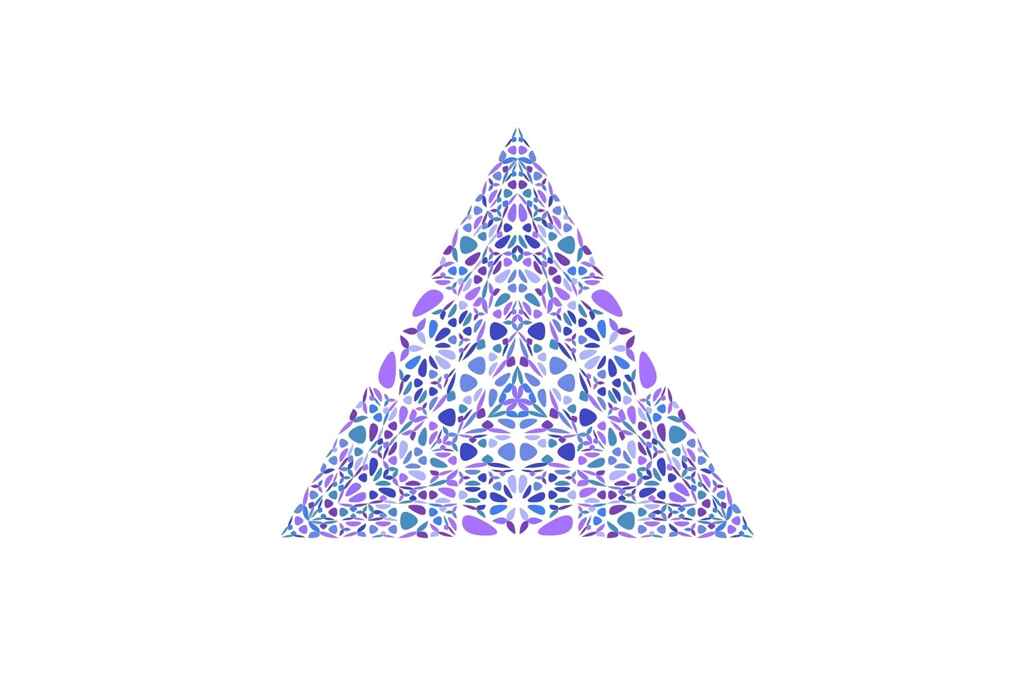 6 Floral Triangle Logo Templates (331957) | Logos | Design Bundles