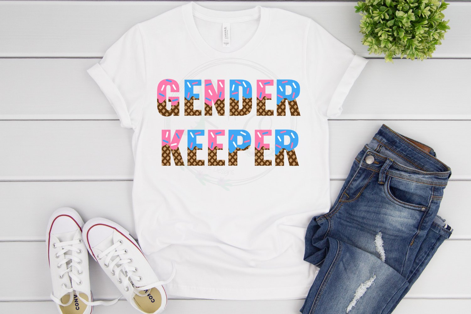 Gender Keeper SVG, Ice Cream Gender Reveal SVG (783773) | Cut Files ...