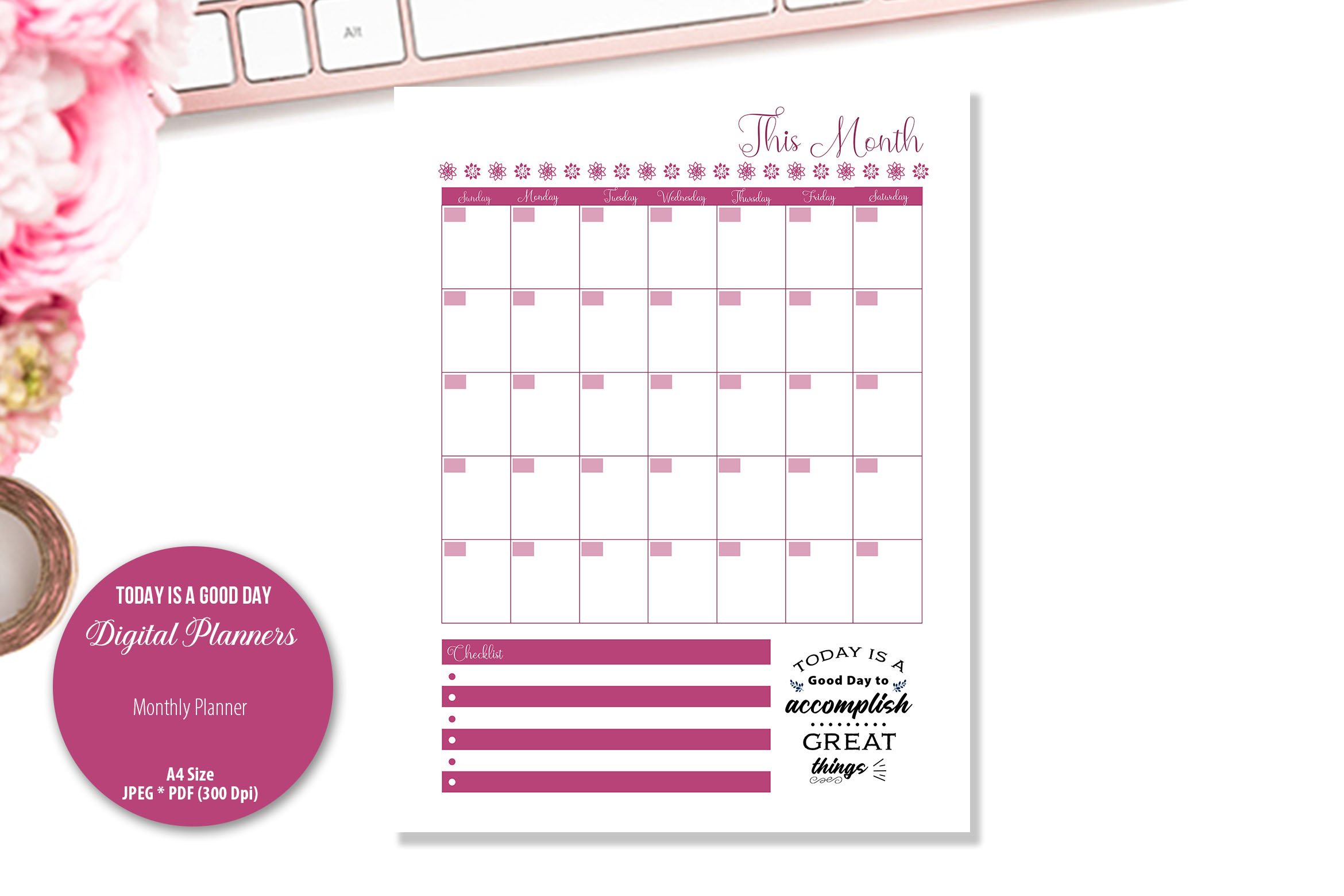 Today is a Good Day Digital Planner