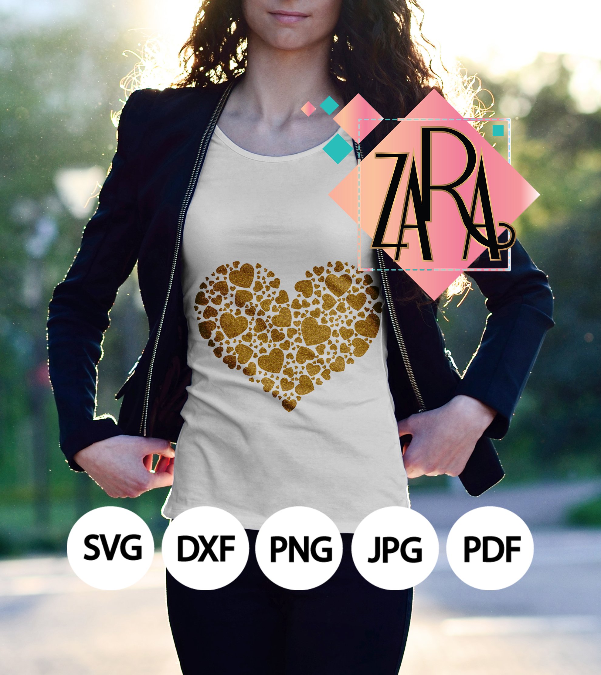 Heart svg DXF pdf jpg PNG - Cutting Files - Wall art - Clip Art (77403 ...