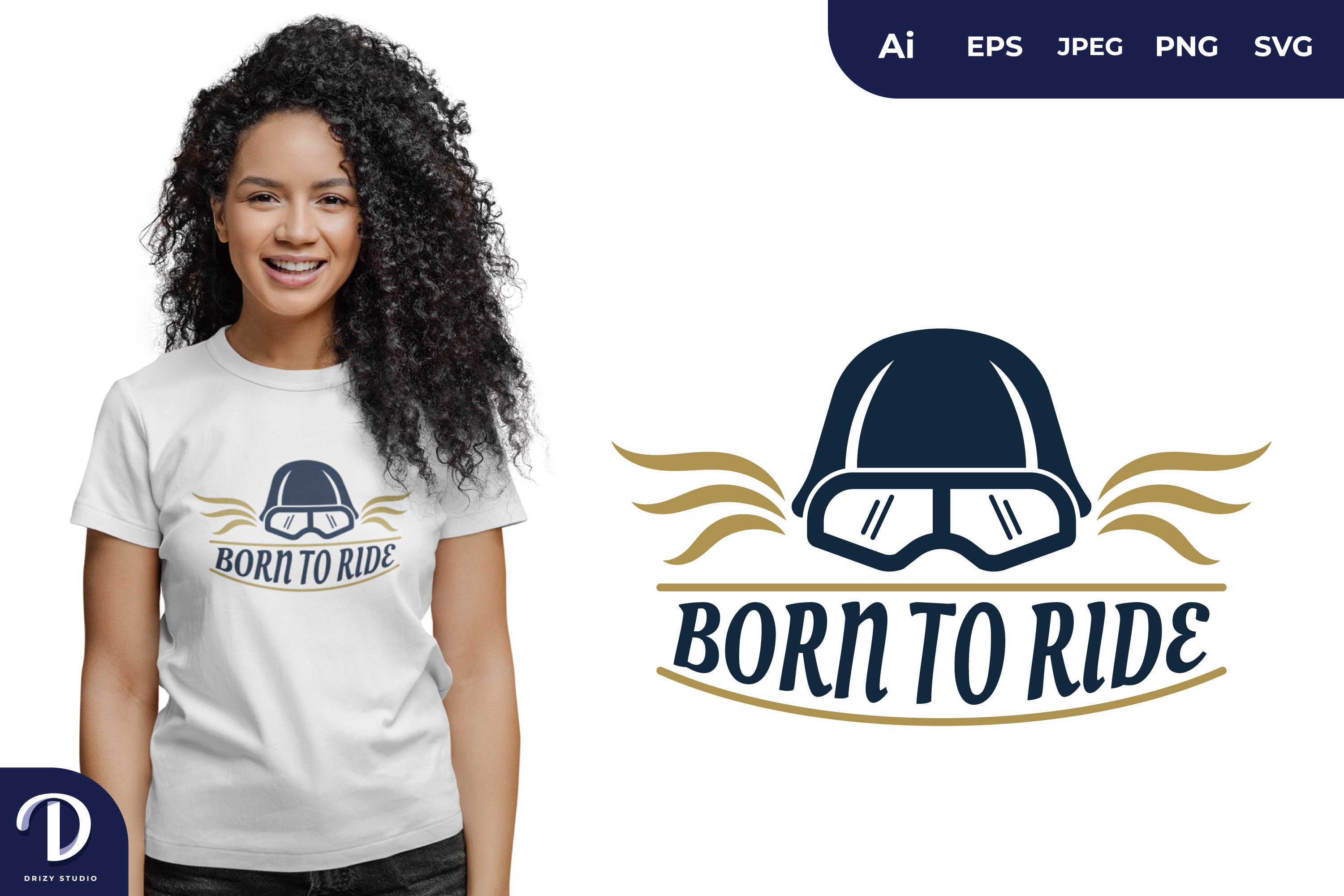 Born To Ride Hand Drawn Lettering for T-Shirt Design (1176462 ...
