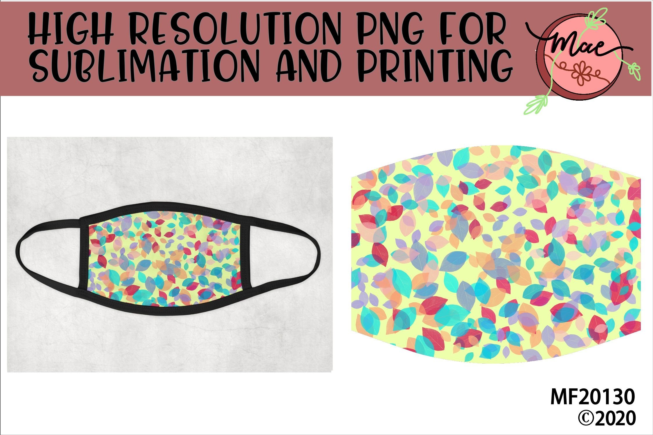 Face Mask Design Printable Sublimation (1019790) | Sublimation | Design ...