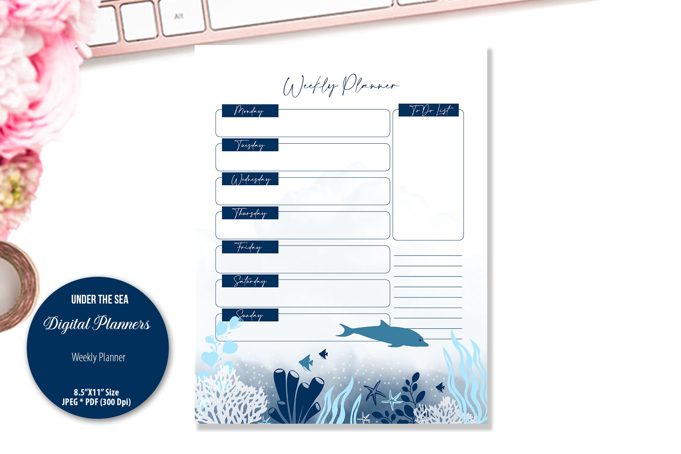 Under The Sea Digital Planner