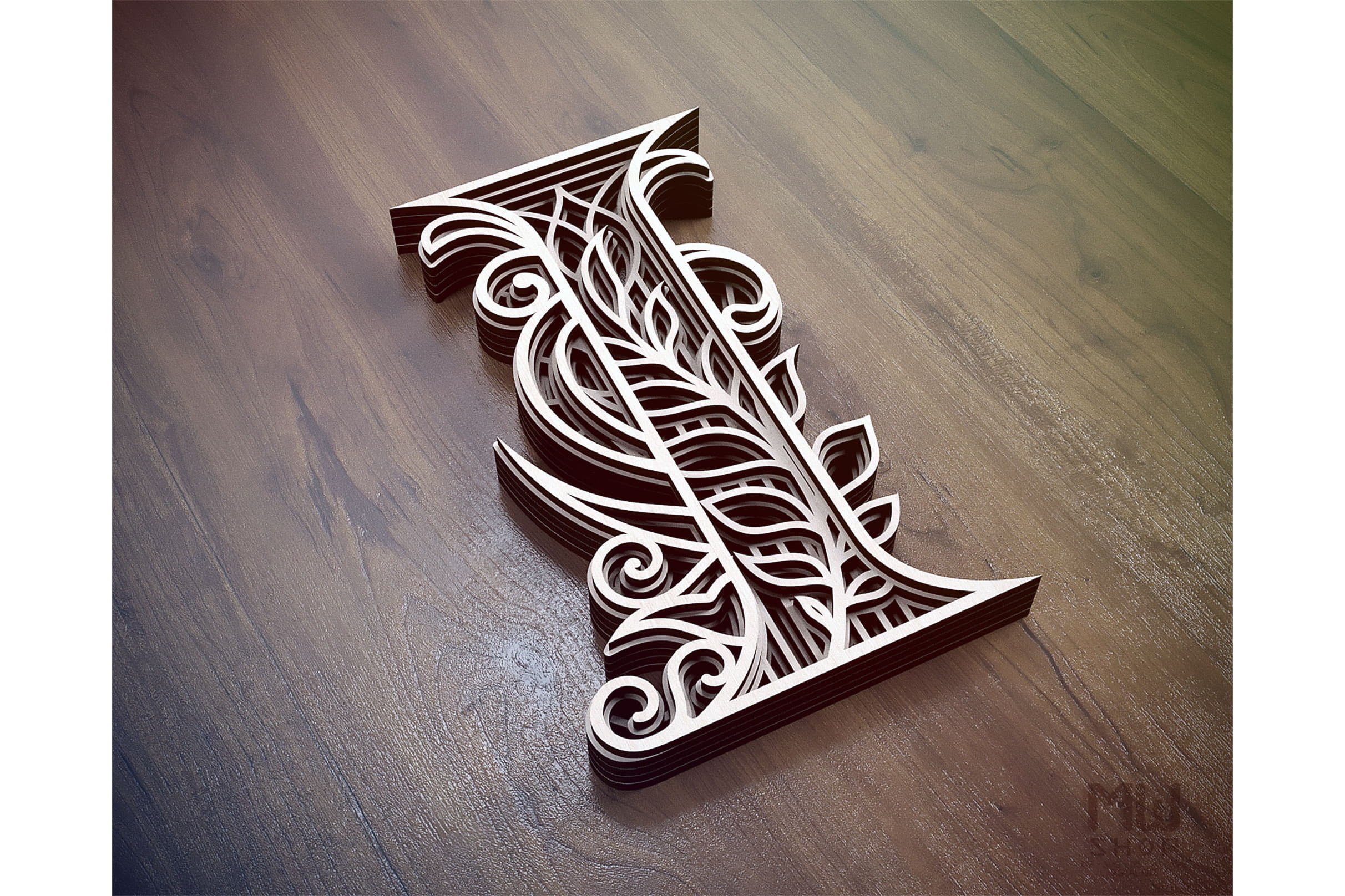 Layered Letter I, Layered letters SVG, Multilayer Letters (578899 ...