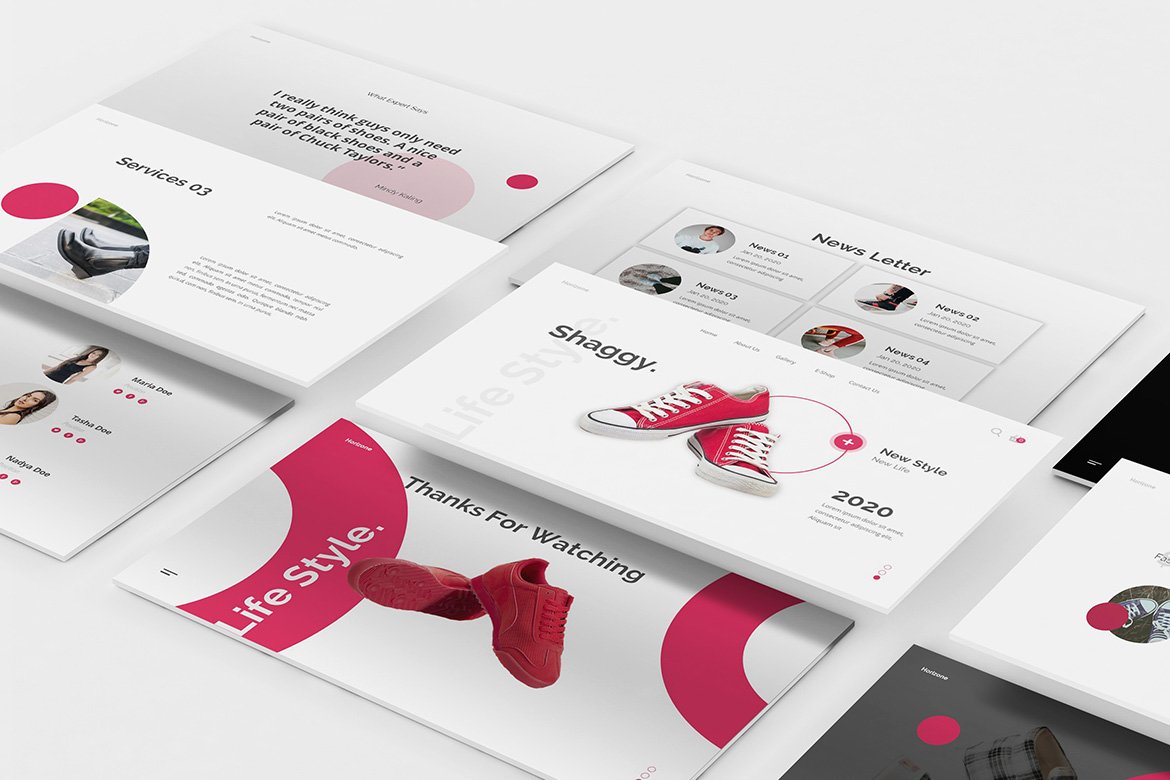 Shoes Store Google Slides Template (476158) | Presentation Templates ...