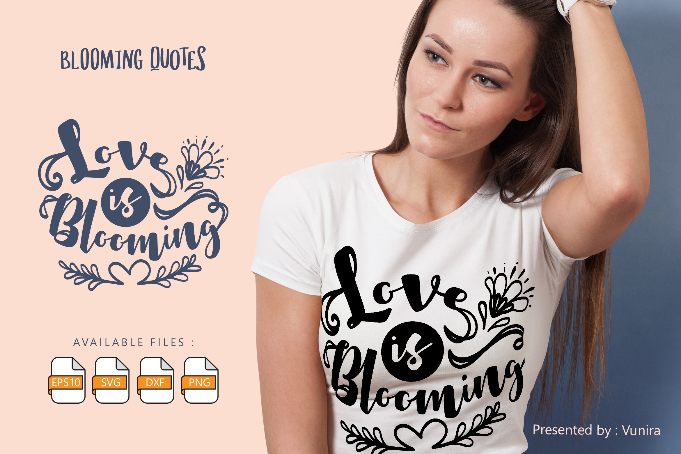 Love Is Blooming | Lettering Quotes (1131128) | SVGs | Design Bundles