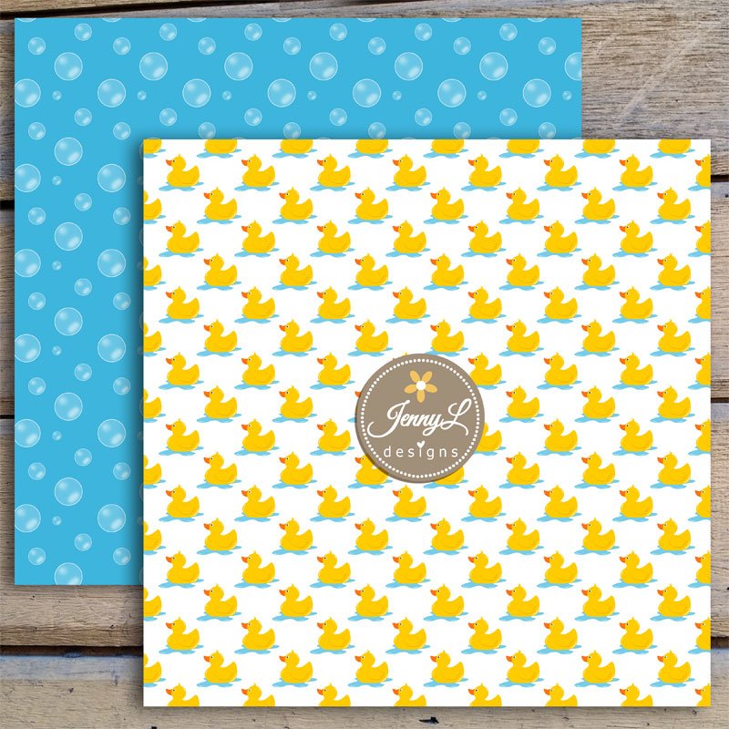 Duck Digital Papers and Cipart SET (81917) | Backgrounds | Design Bundles