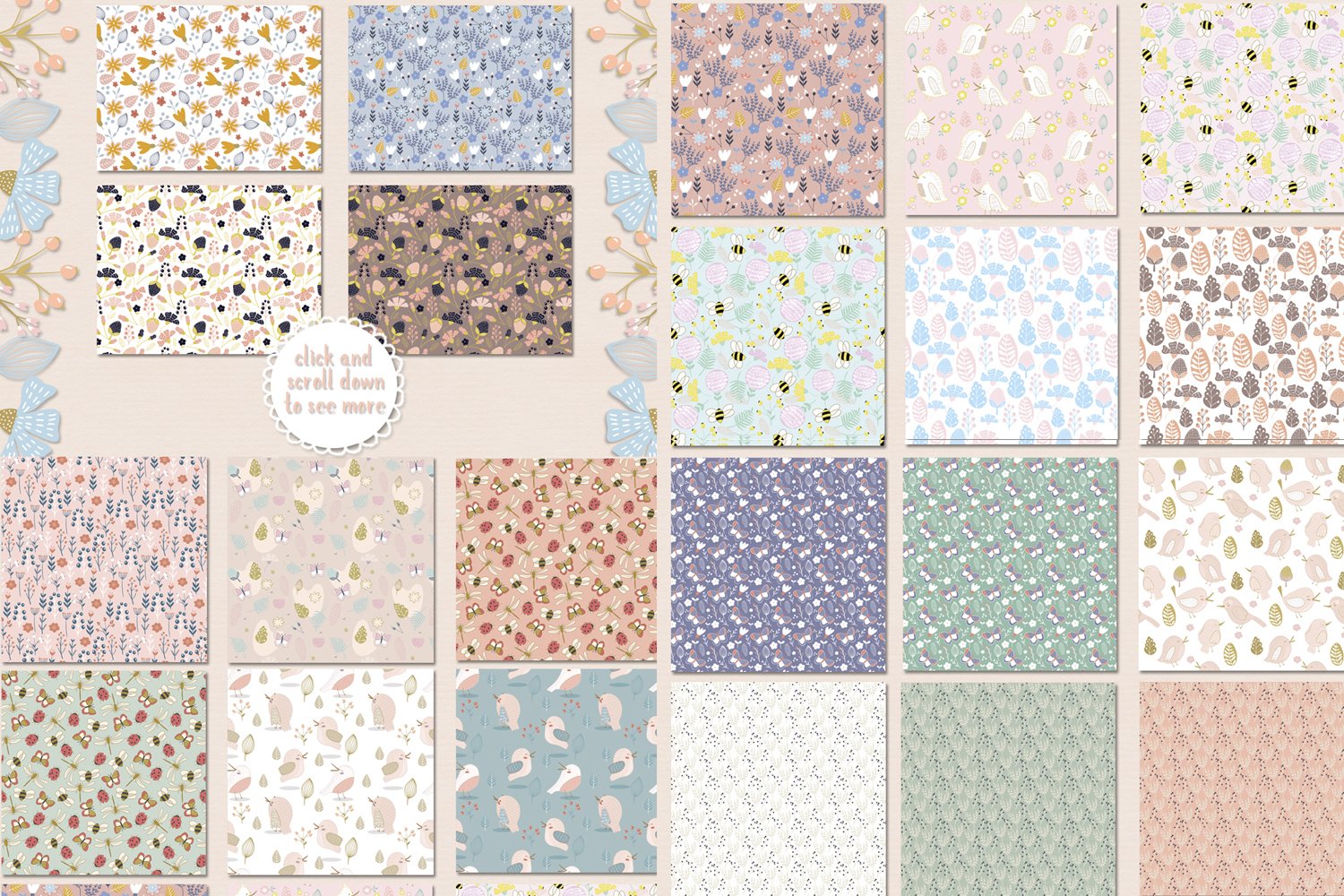 Floral patterns pack