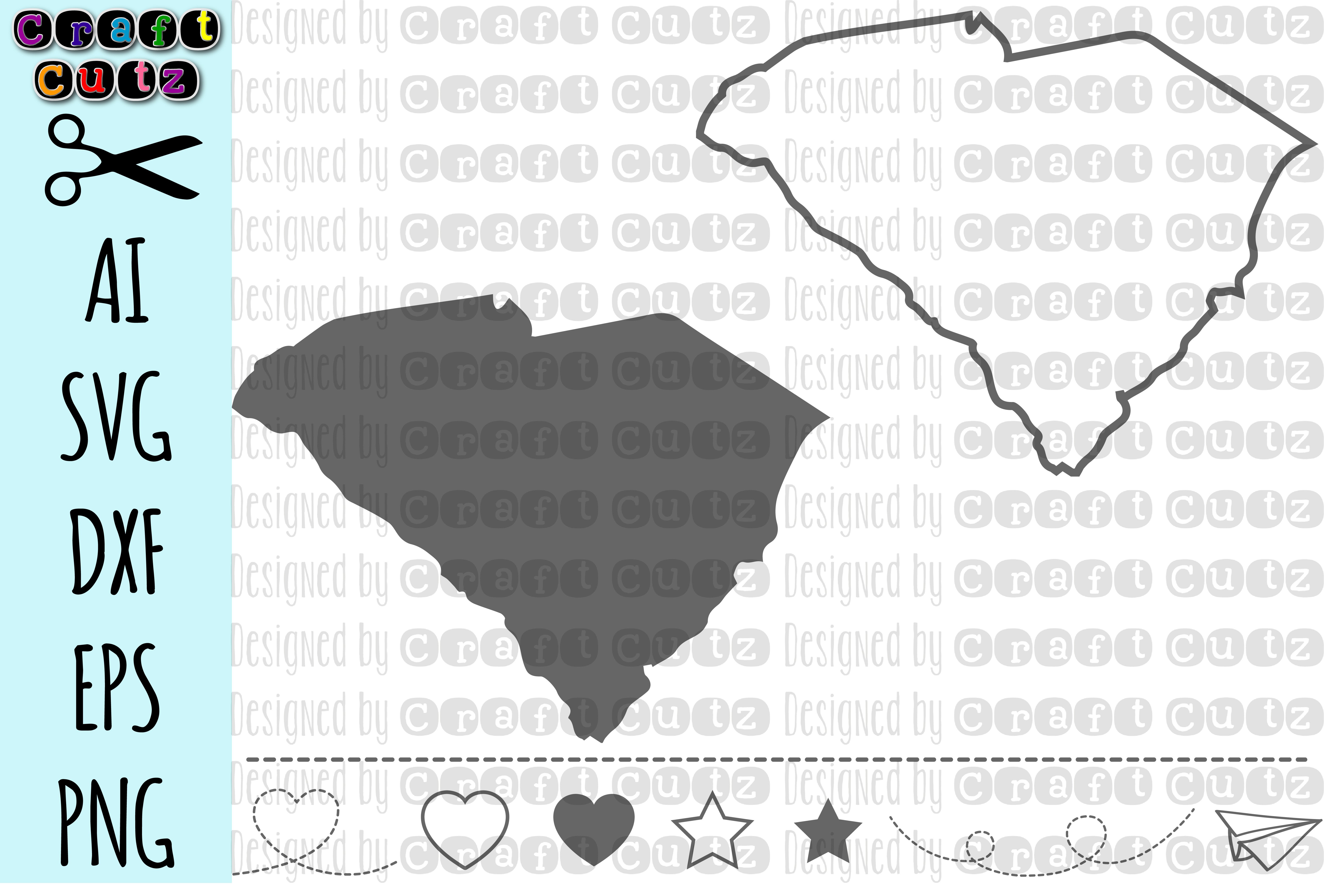 SOUTH CAROLINA svg, State svg Files, South Carolina Vector, United ...