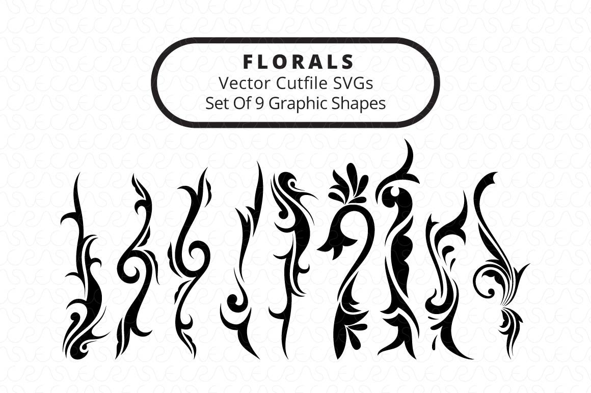 SVG Cutfiles Bundle-1 with 200 Unique Shapes (213675) | Illustrations ...