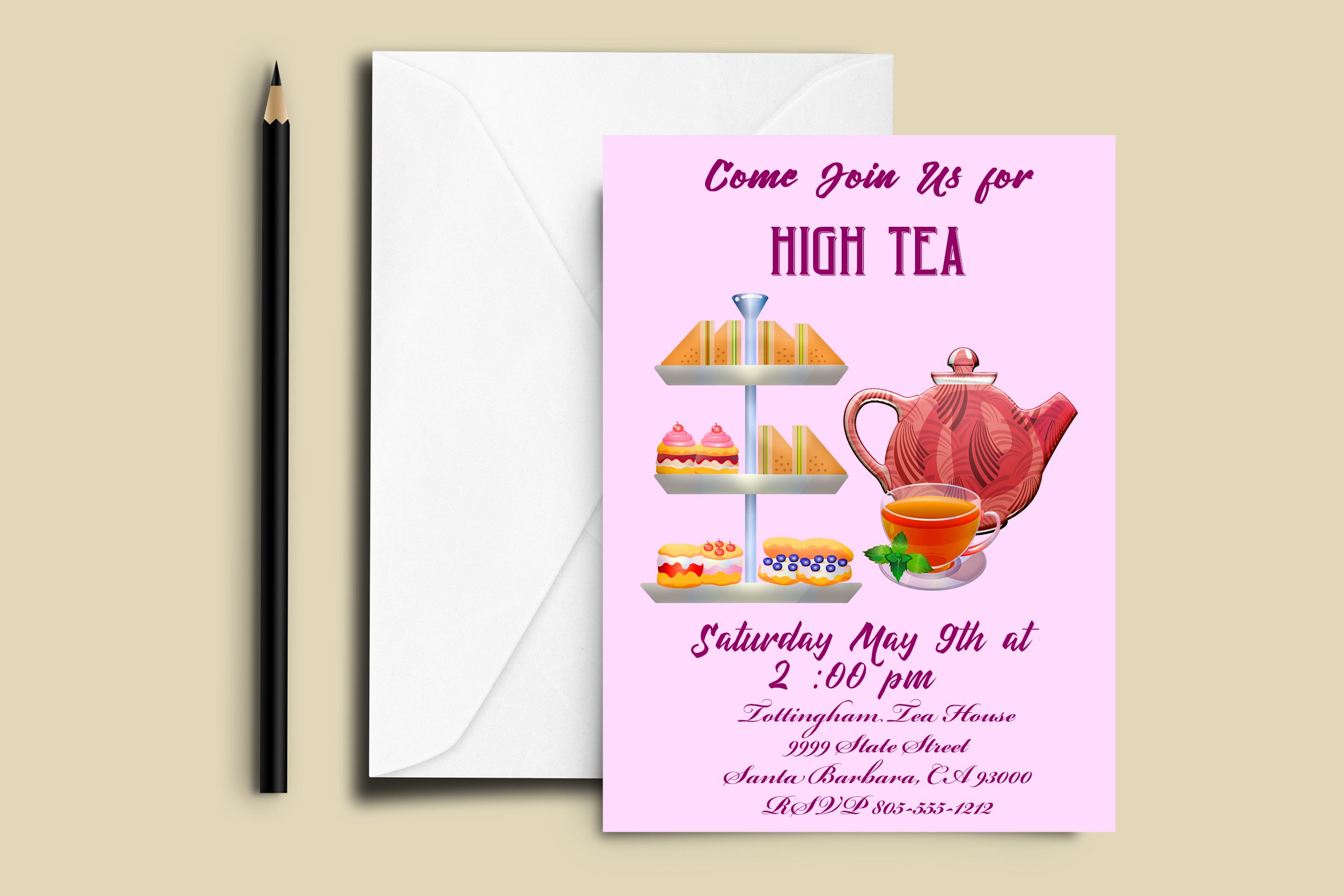 High Tea Invitation Wording