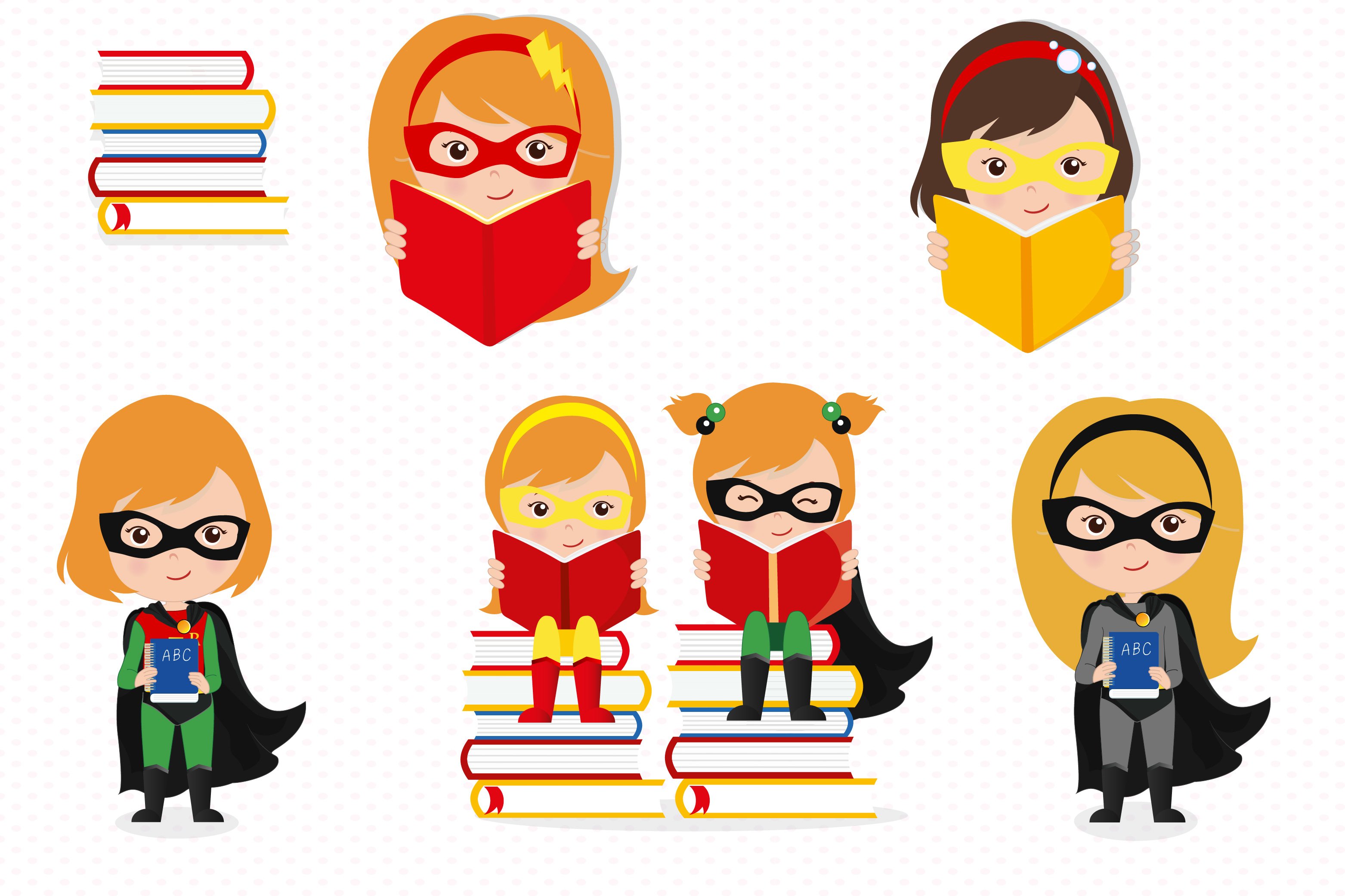 Superhero in schoool clipart, Superhero in schoool graphics (25175 ...