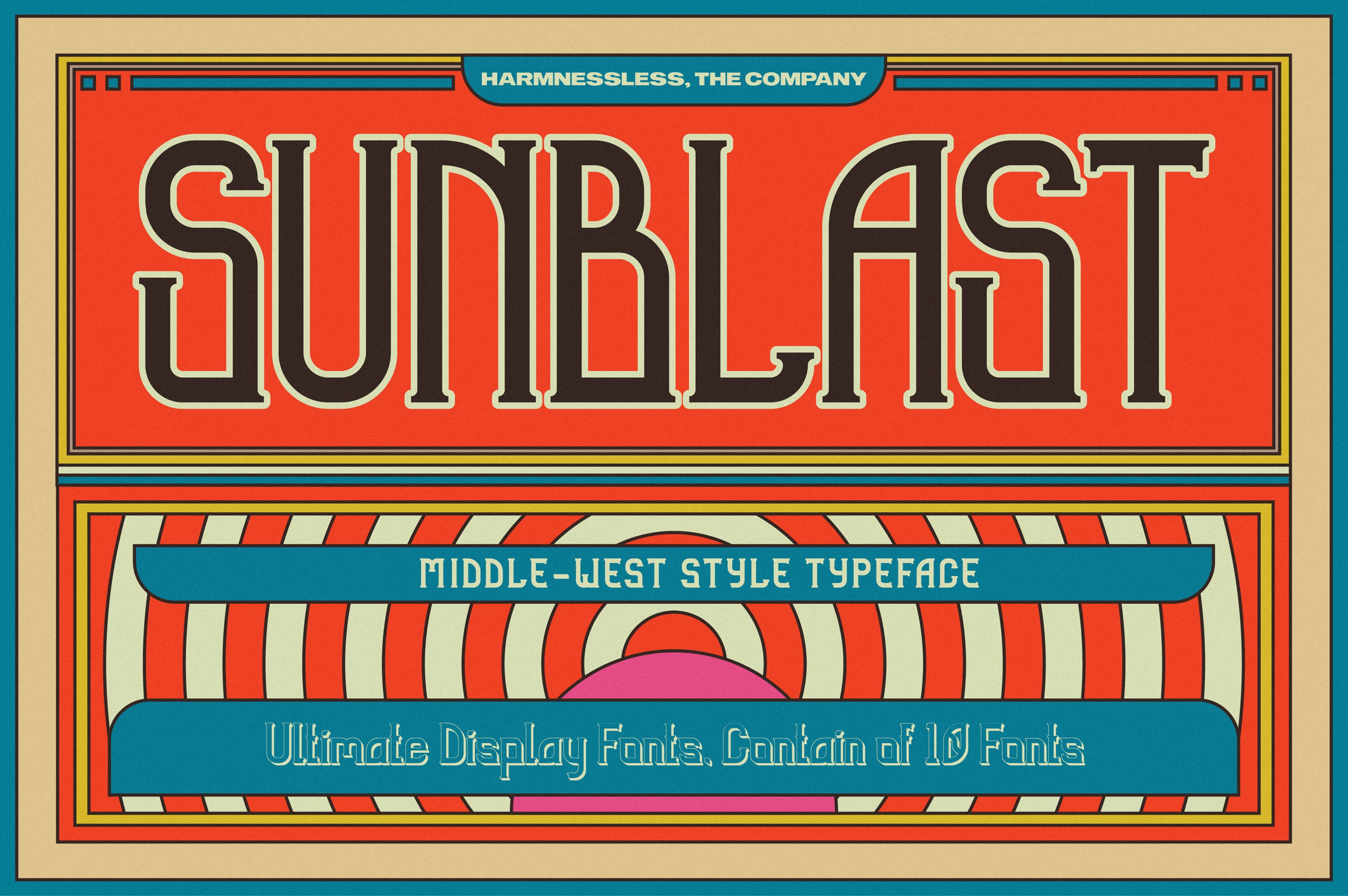 Sunblast Display Typeface (105469) | Other | Font Bundles
