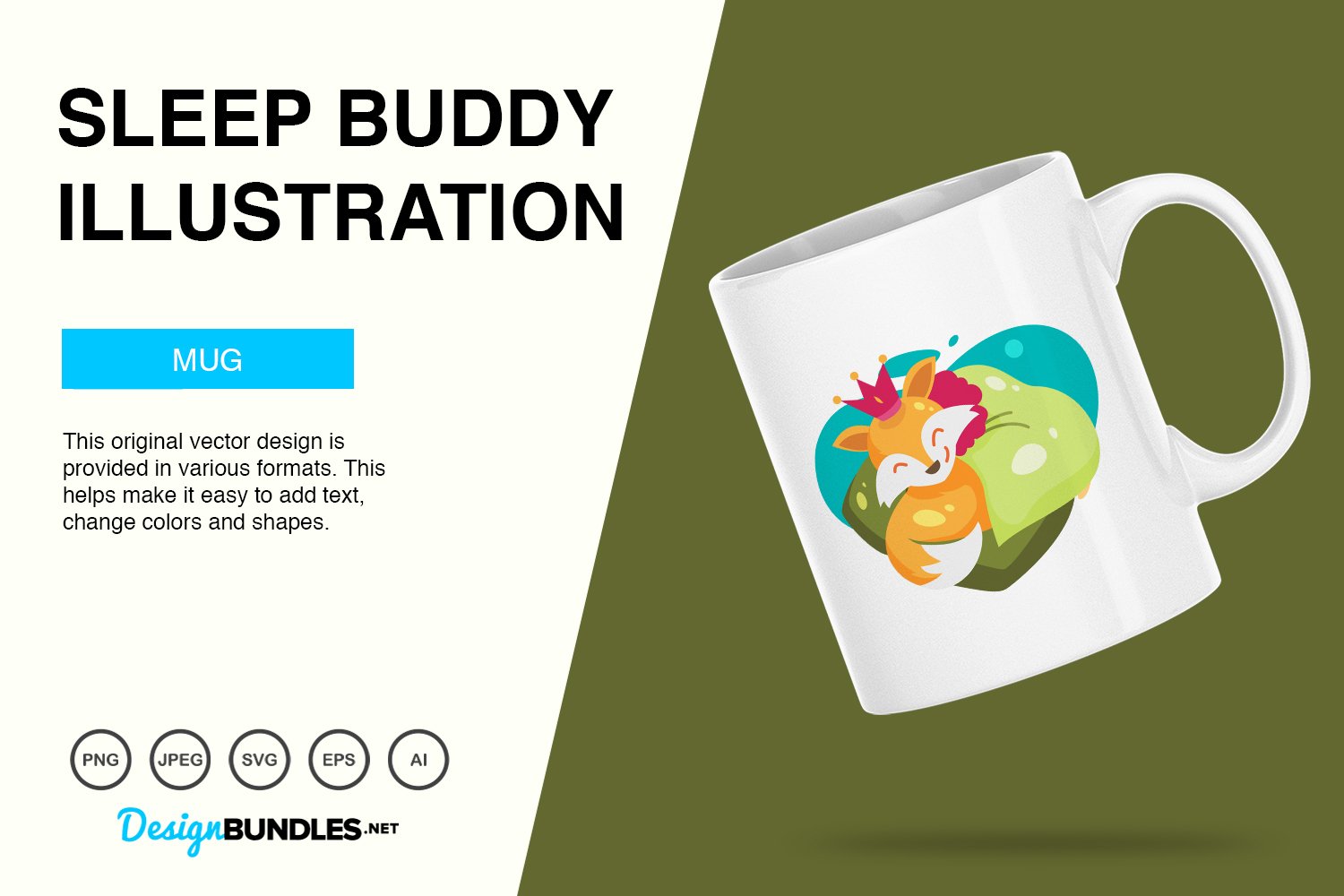 Sleep Buddy Vector Illustration