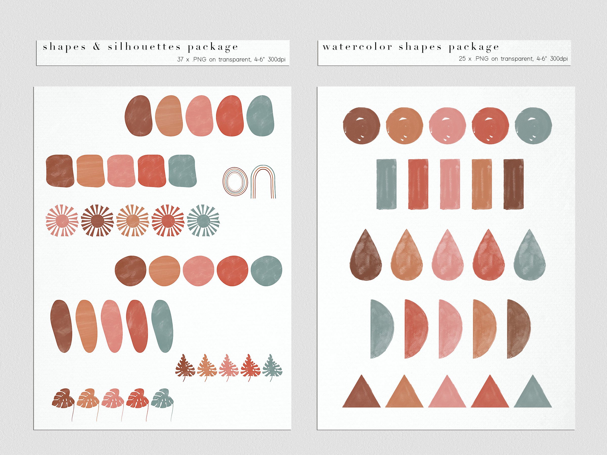 Abstract Art Design Bundle - Tropical Clipart (378952) | Decorations ...