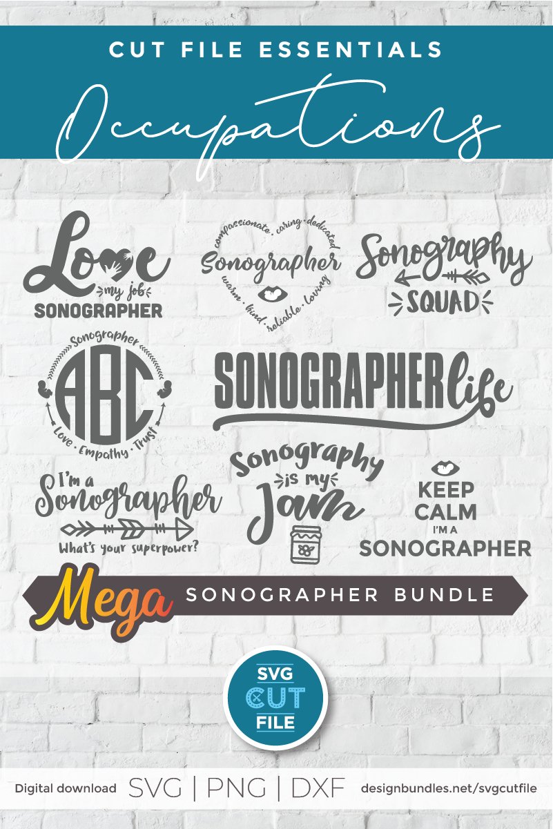 Sonographer svg bundle, ultrasound tech svg, healthcare svg (413505 ...