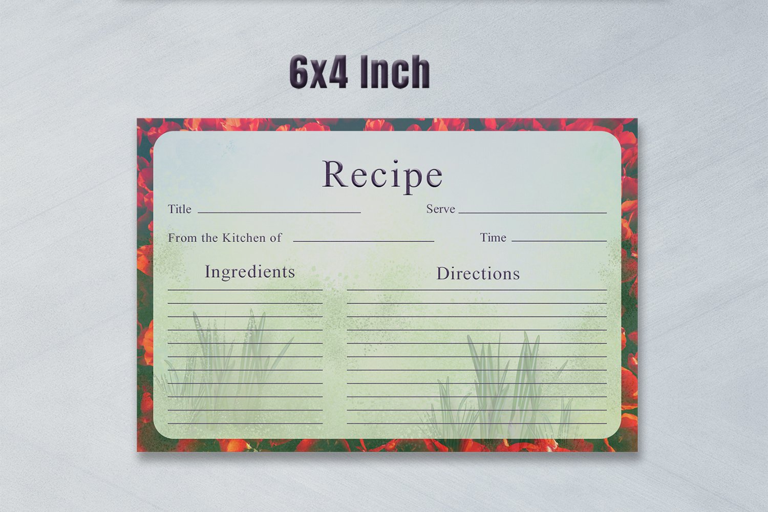 Artistic Recipe Card Template V1 (902396) | Instagram | Design Bundles