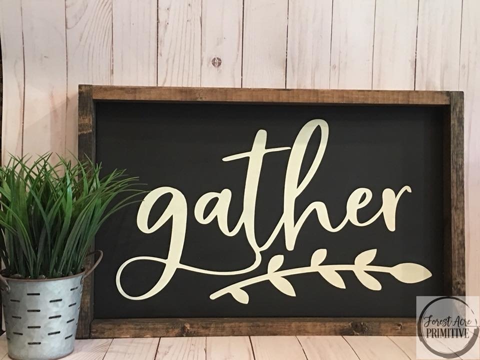 Gather Fall Sign (131414) | SVGs | Design Bundles