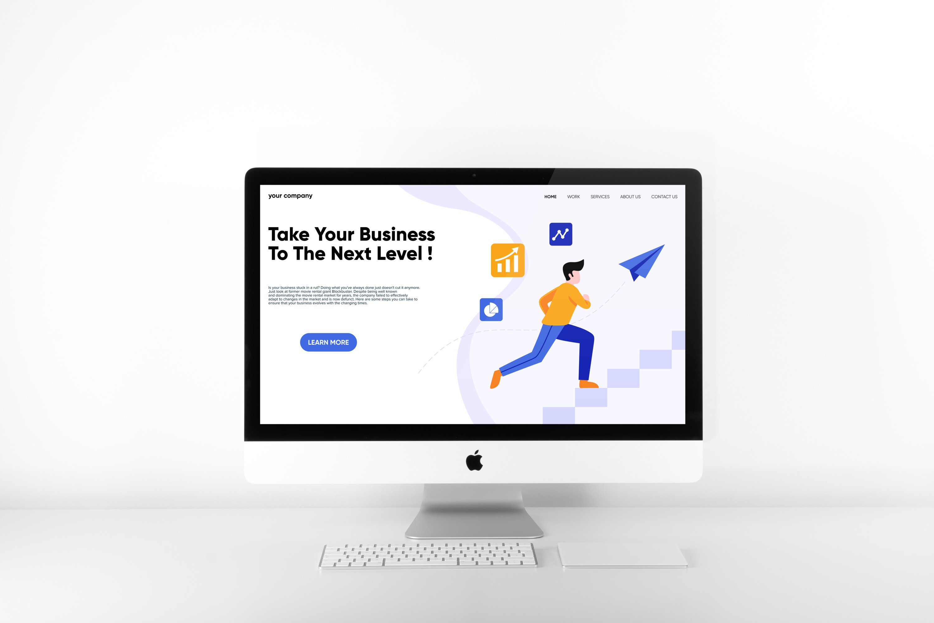 Next Level Business landing page design (345014) | Illustrations ...