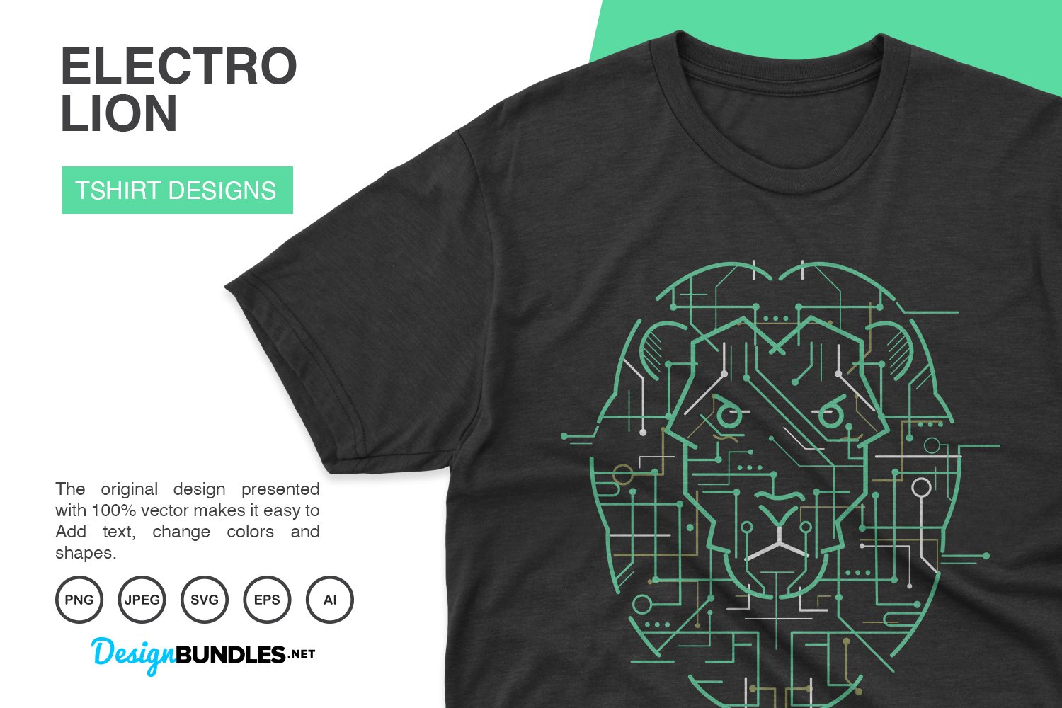 Electro Lion Illustration