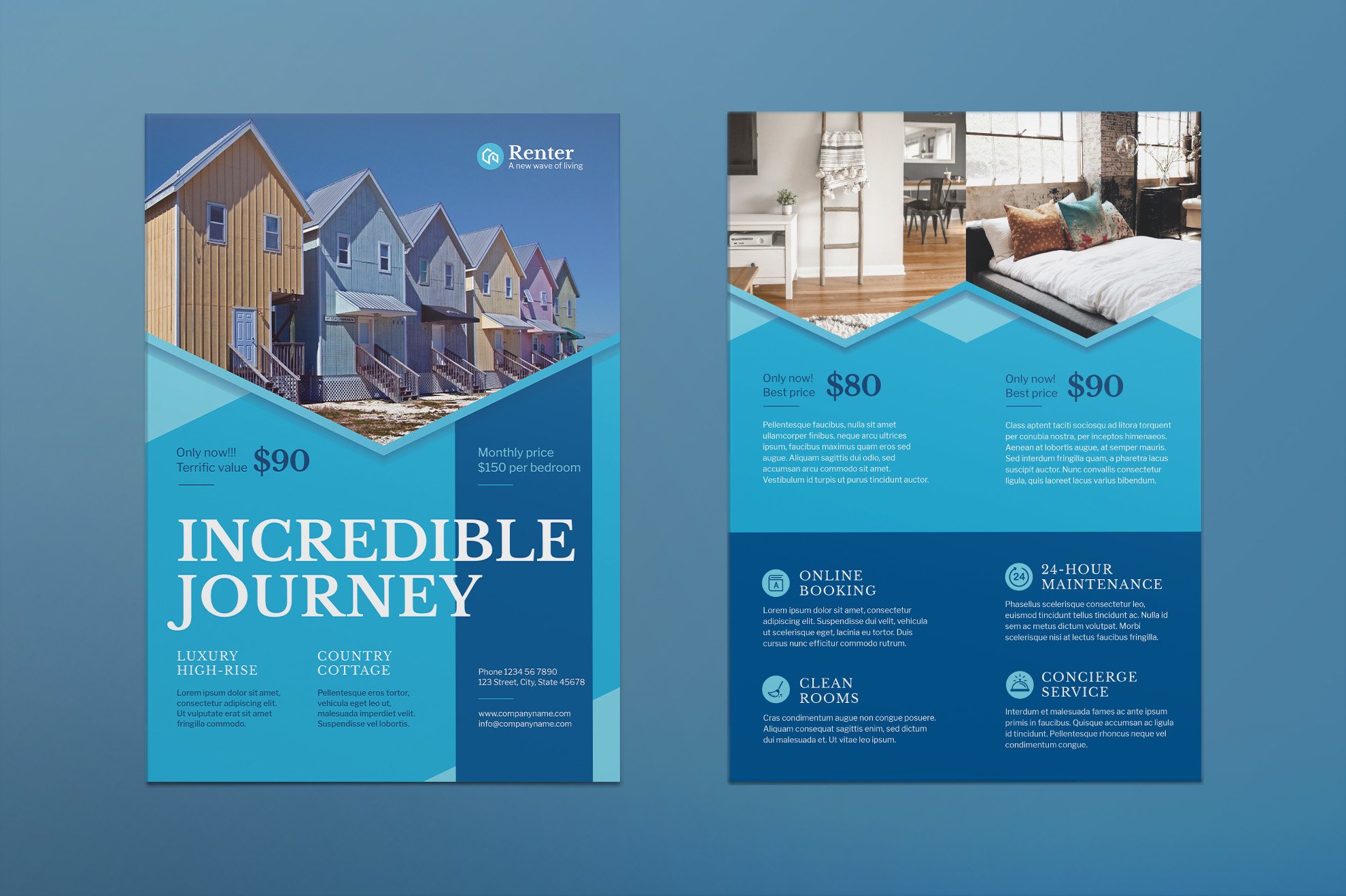 Vacation Rental Flyer (434160) | Flyers | Design Bundles