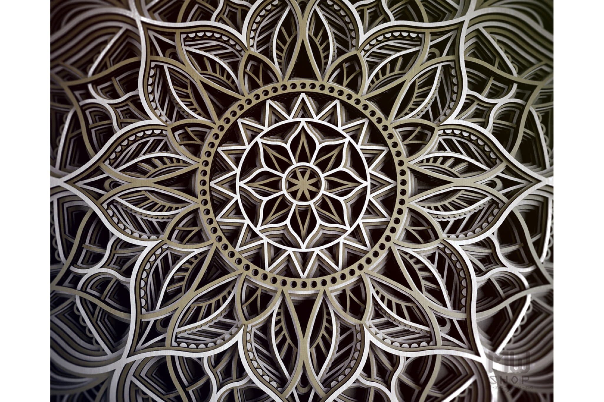 M22 - Layered Mandala pattern for cutting machines (580218) | Laser ...