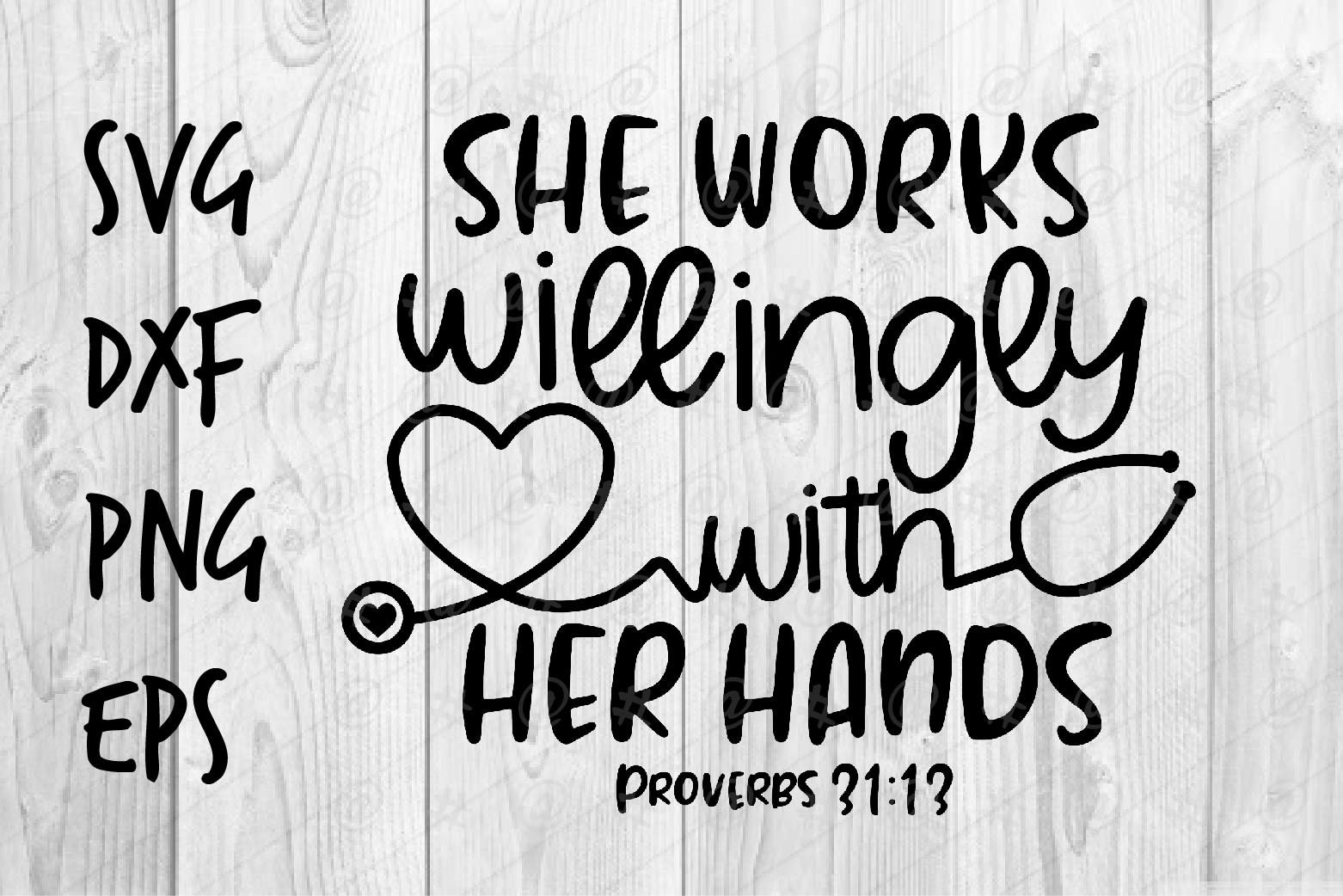 She works willingly with her hands SVG (570695) | Printables | Design ...