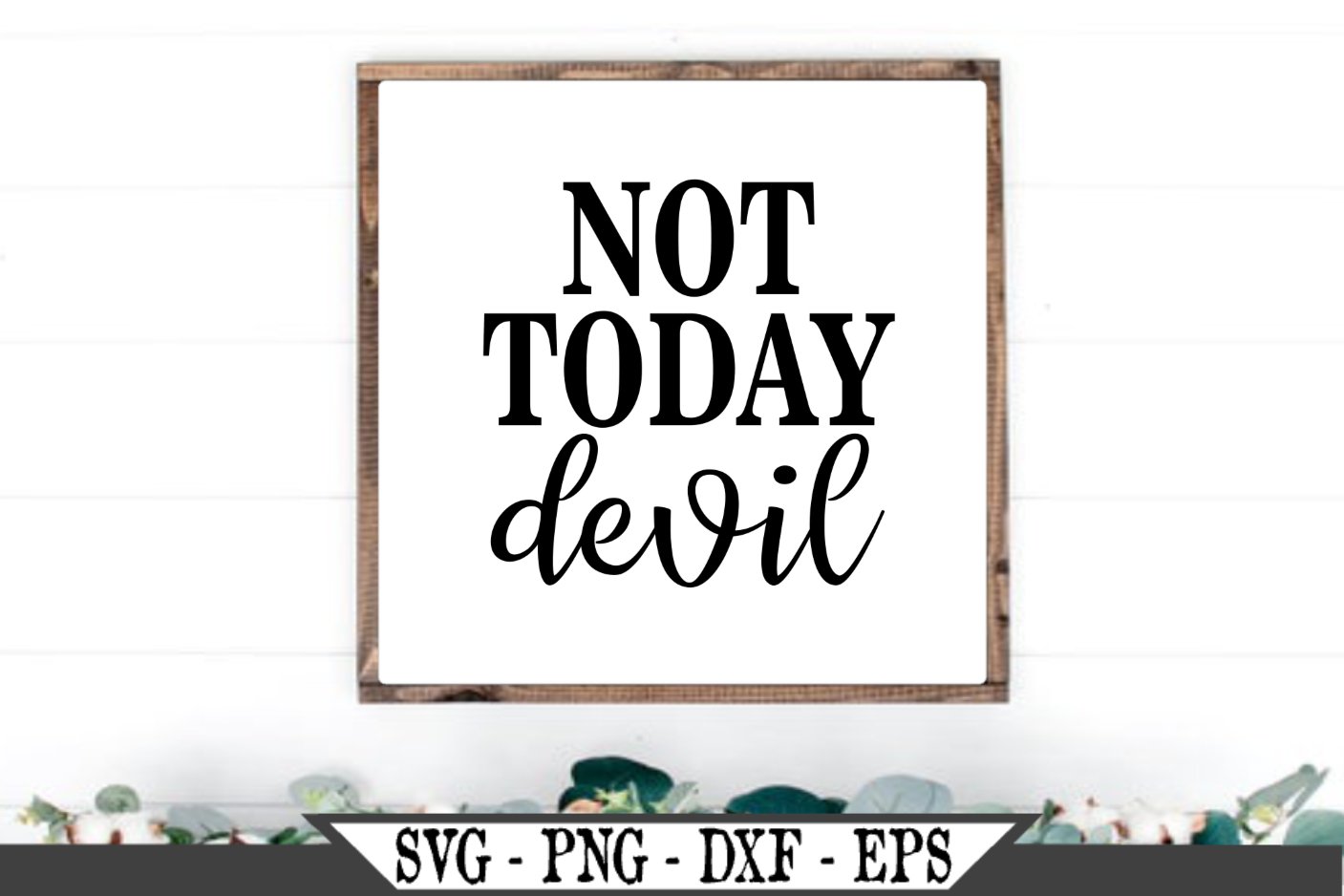Not Today Devil SVG Graphic Design (484840) | SVGs | Design Bundles