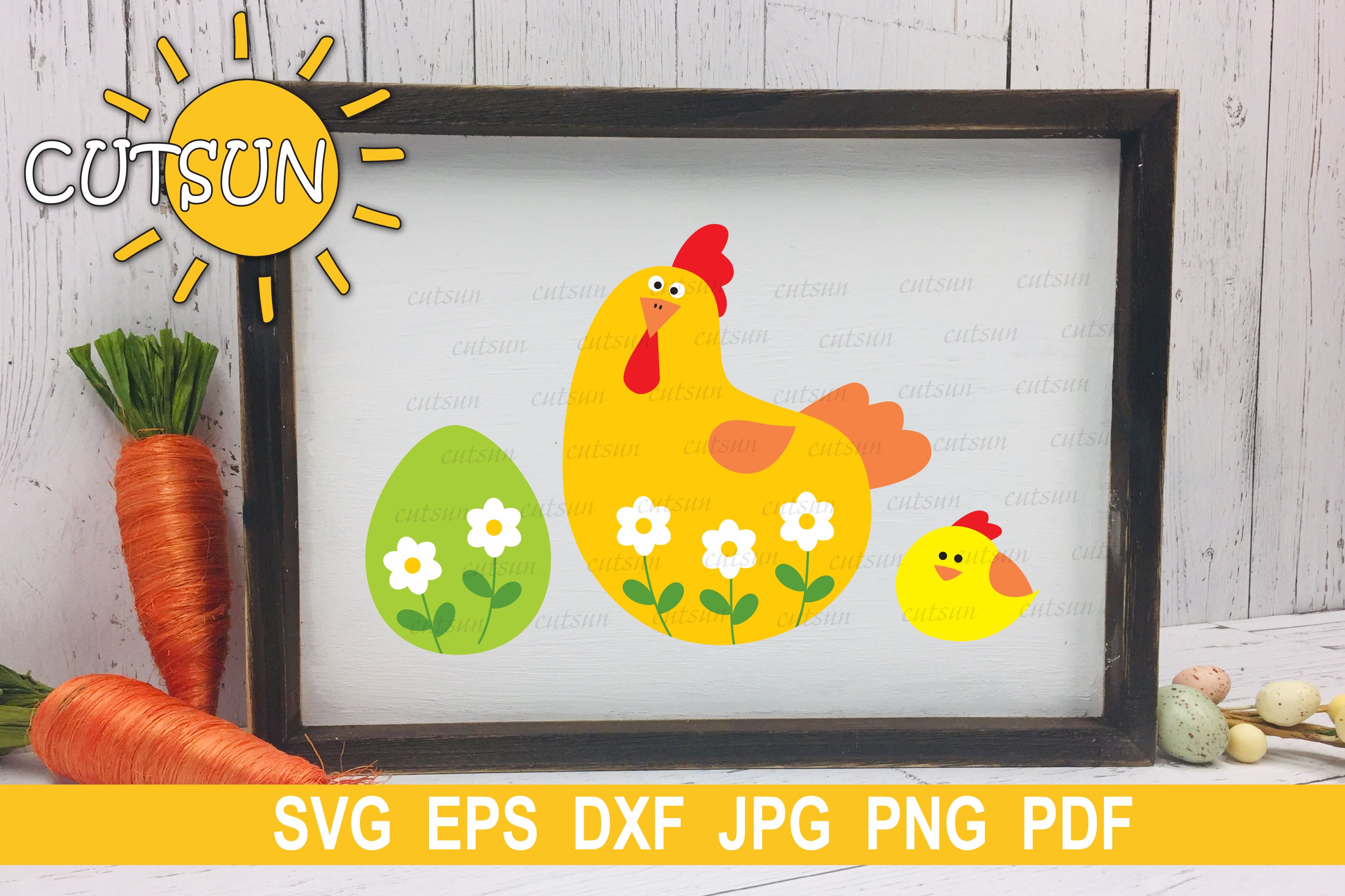 Easter SVG | Chicken SVG | Easter design for Crafters (476397) | Cut ...