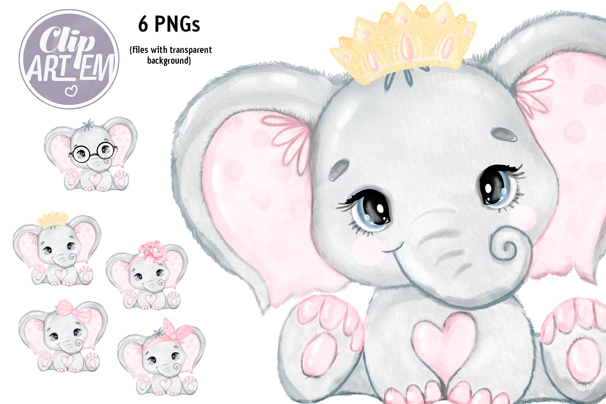 Baby Girl Pink Elephant Clip Art Pink Elephant Little Photos, Images