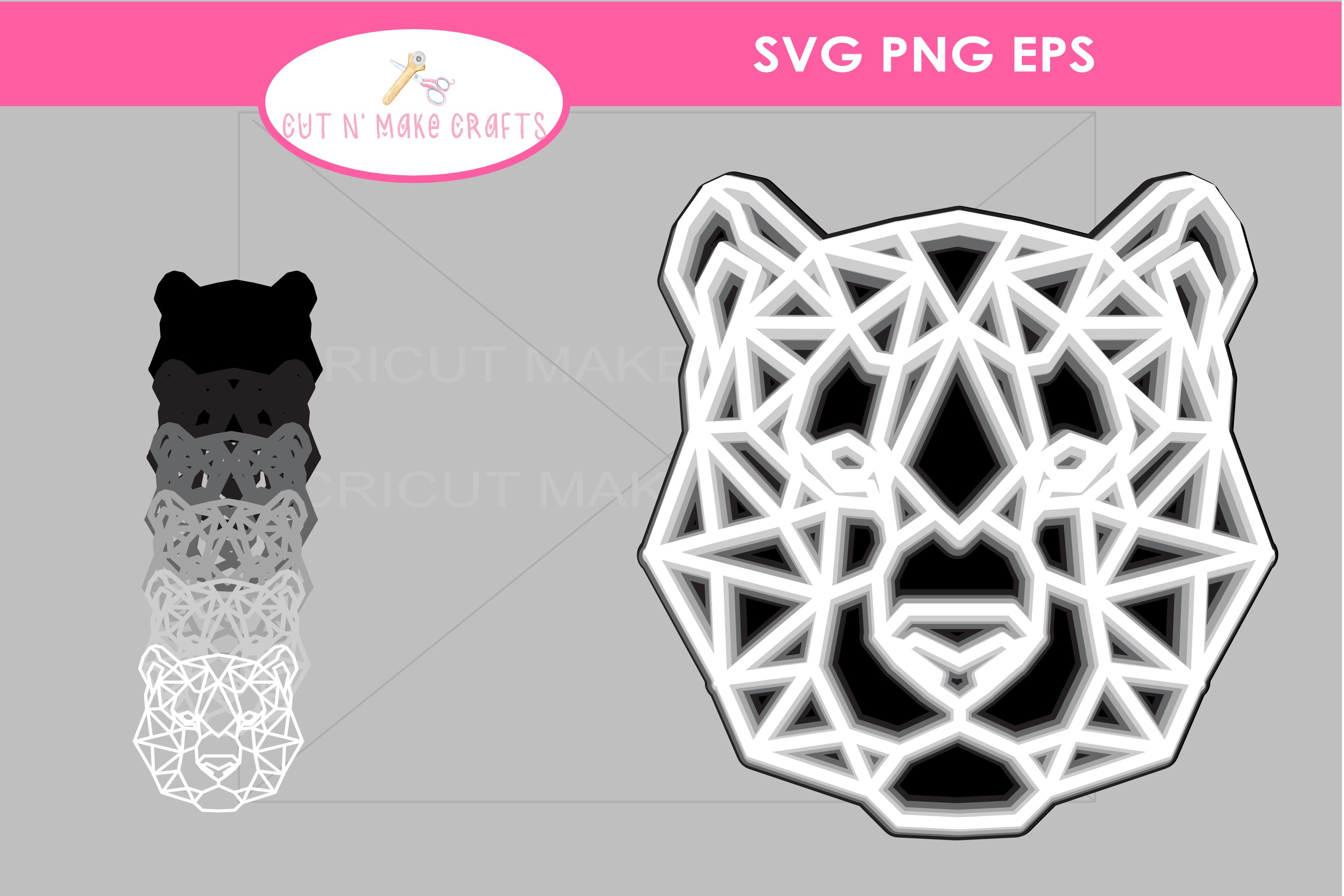 16 Animals 3D Multilayered Animals SVG Cut File Bundle (1060274 ...