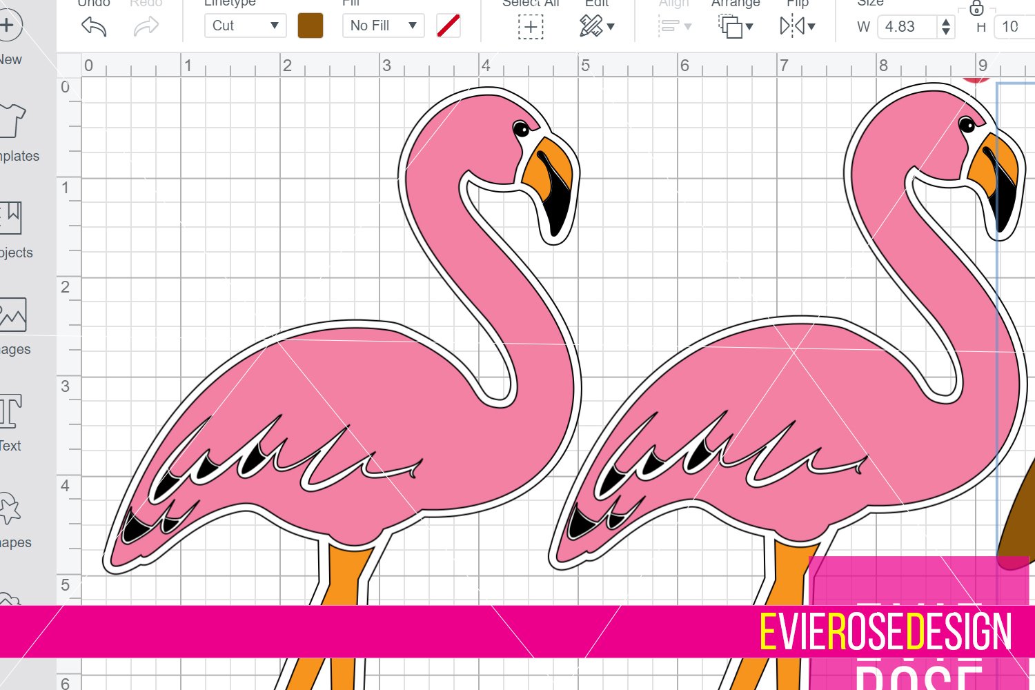 Flamingo Clipart and Cut File Set - Includes Layered SVG (278601 ...