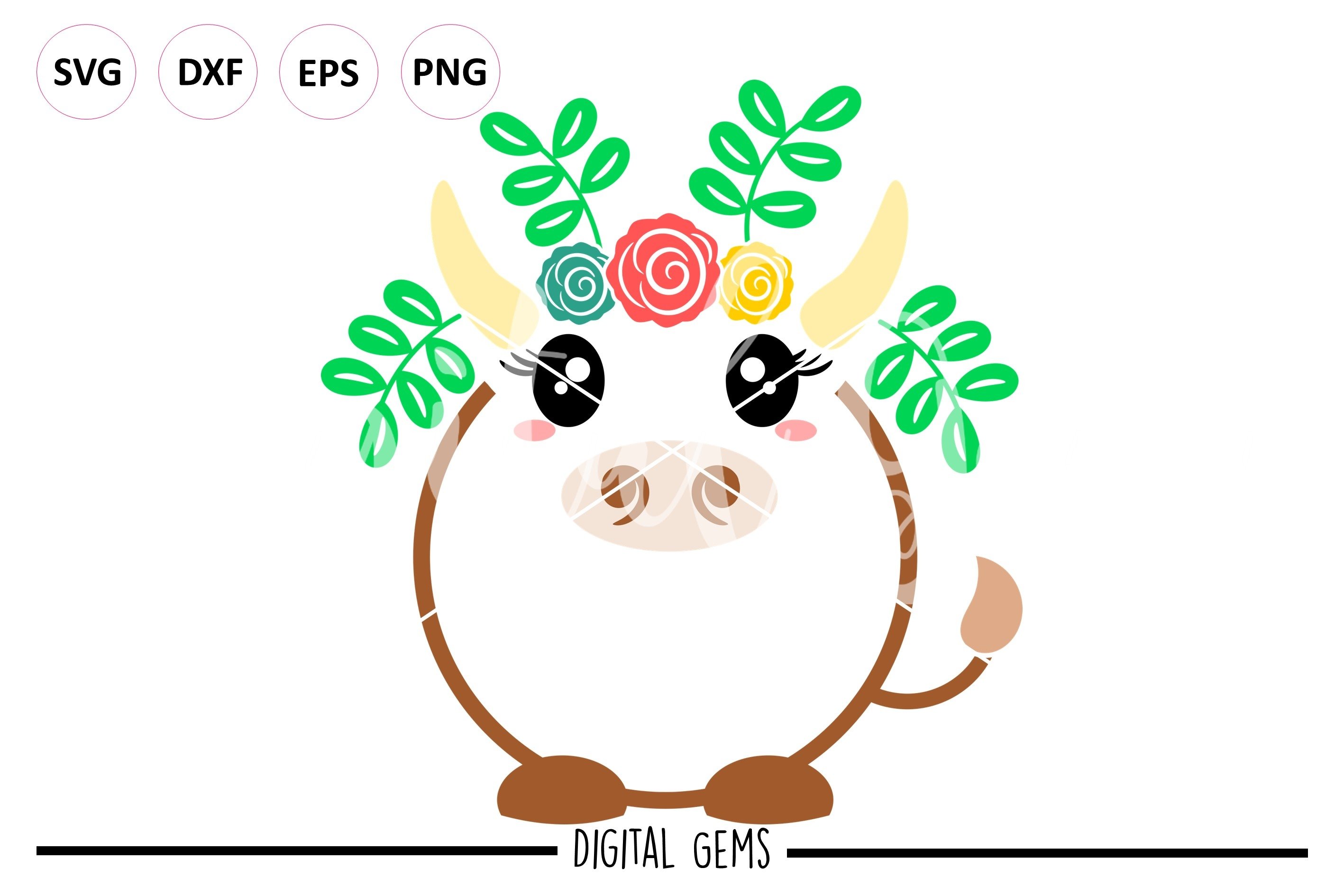 Cow SVG / DXF / EPS / PNG files (114434) | SVGs | Design Bundles