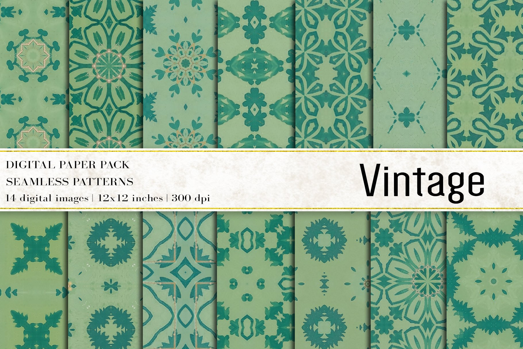 Vintage Digital Papers (1858837) | Patterns | Design Bundles