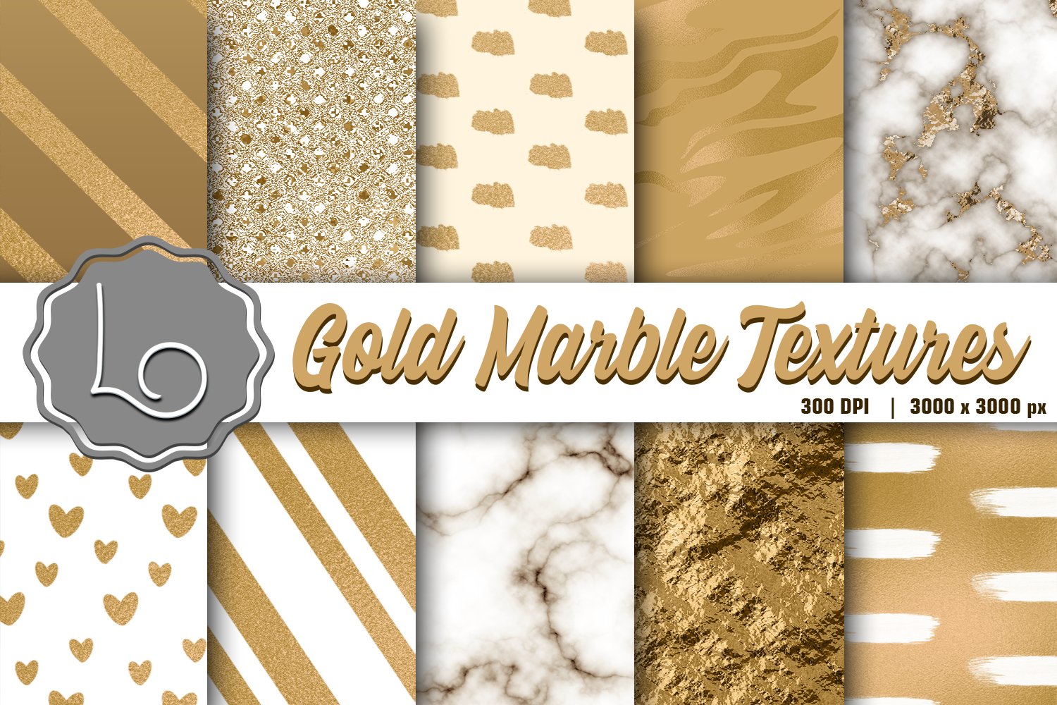 10 Gold Marble Textures