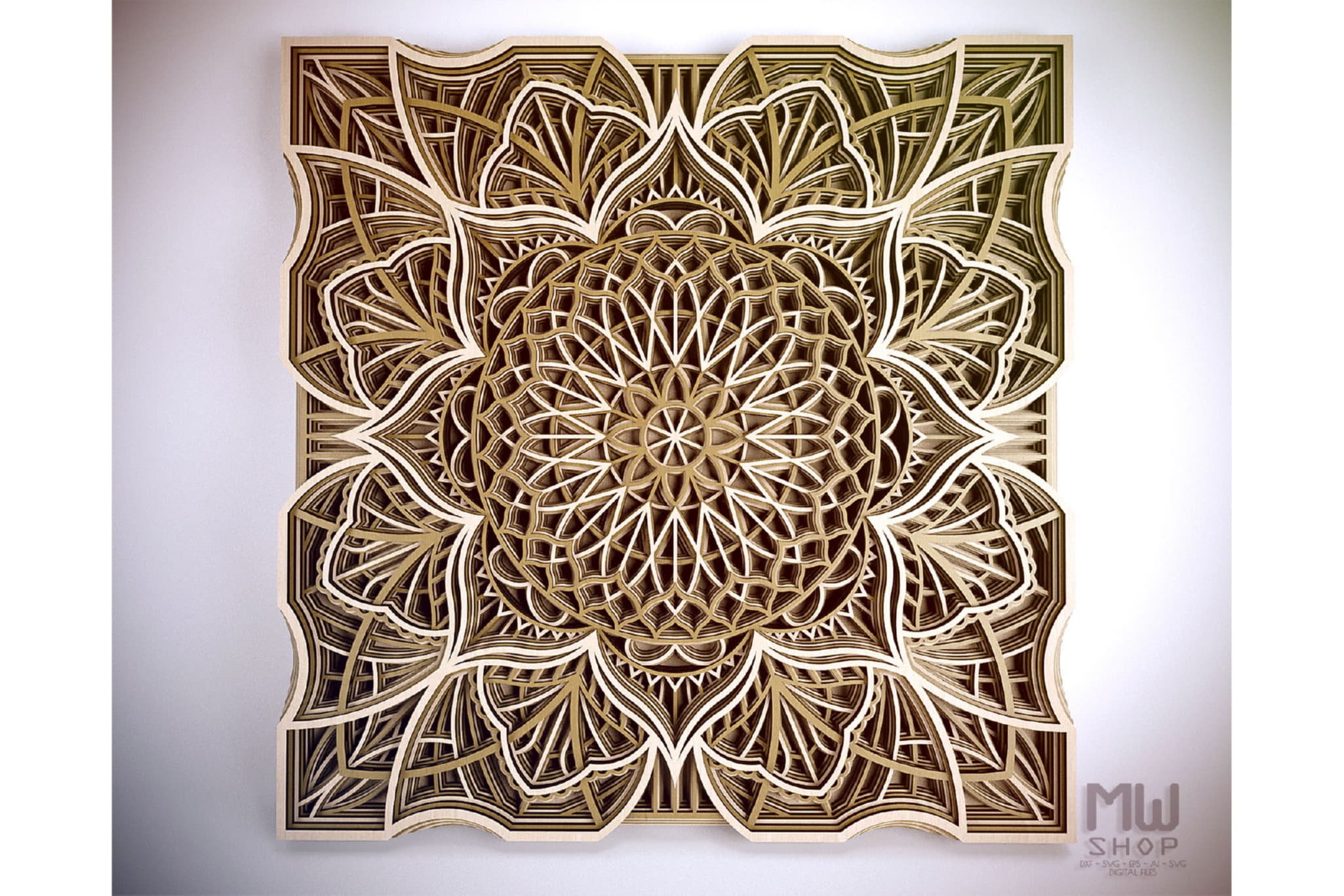 Laser cut dxf pattern - lasopadragon