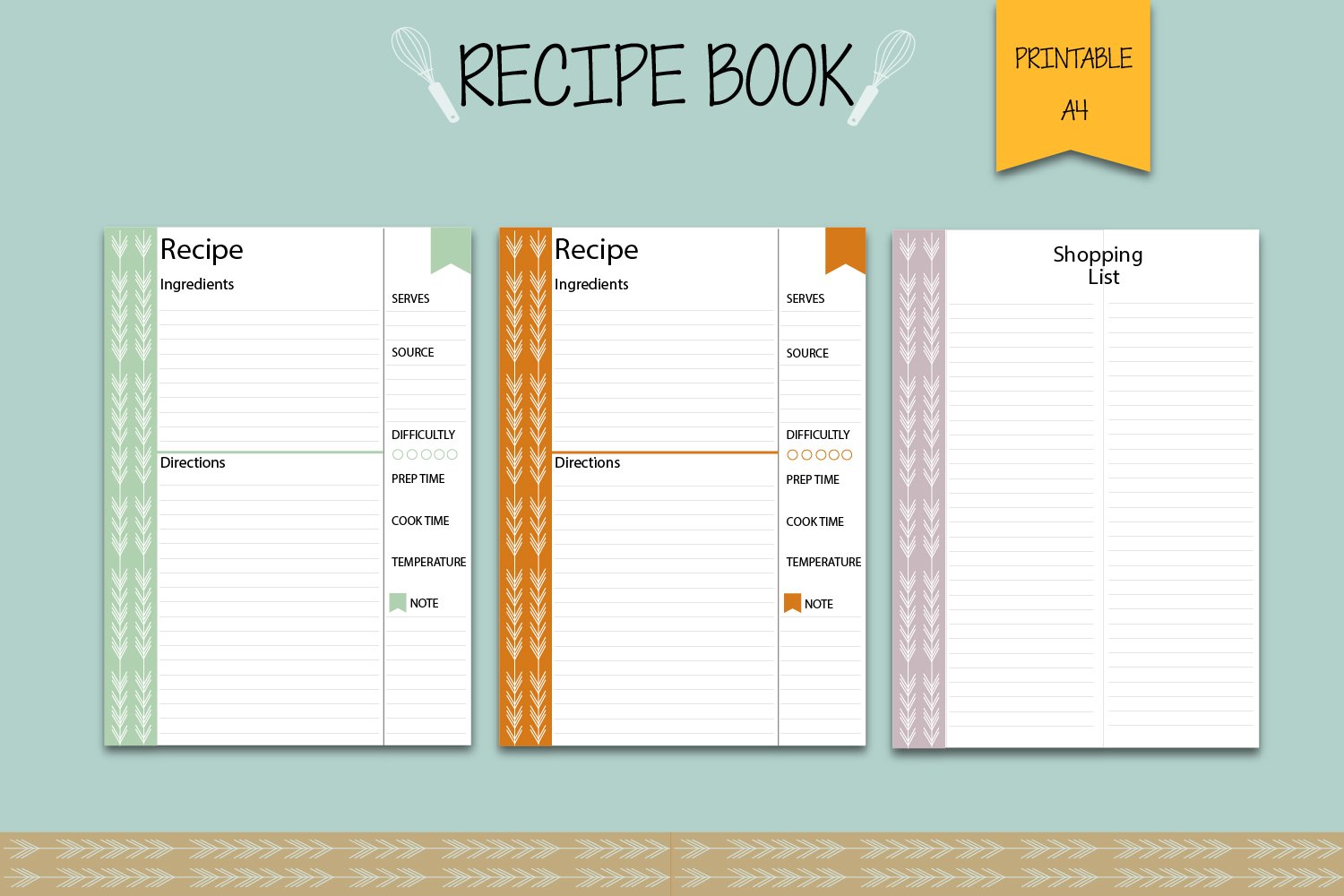 Recipe binder, Recipe book, Printable planner (410478) | Printables ...