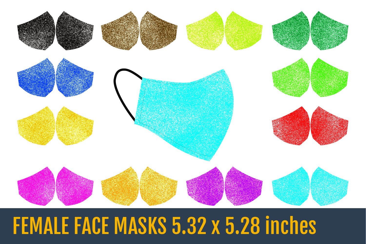 Male and Female Face masks templates (1300005) | Sublimation | Design ...