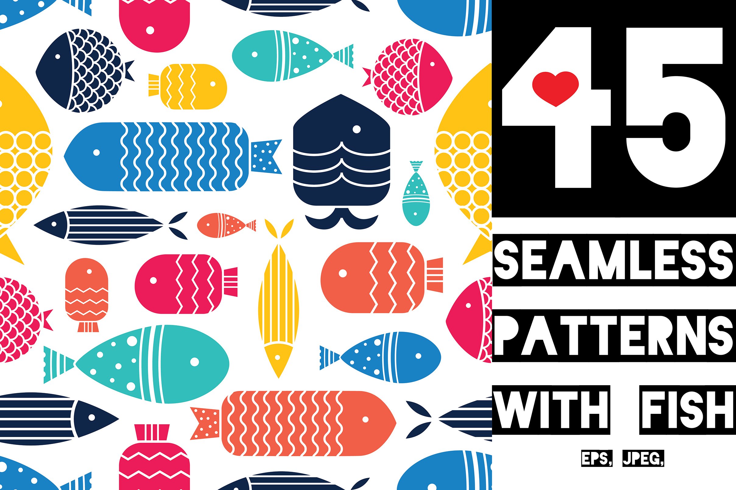 Fish? fish! (660108) | Patterns | Design Bundles