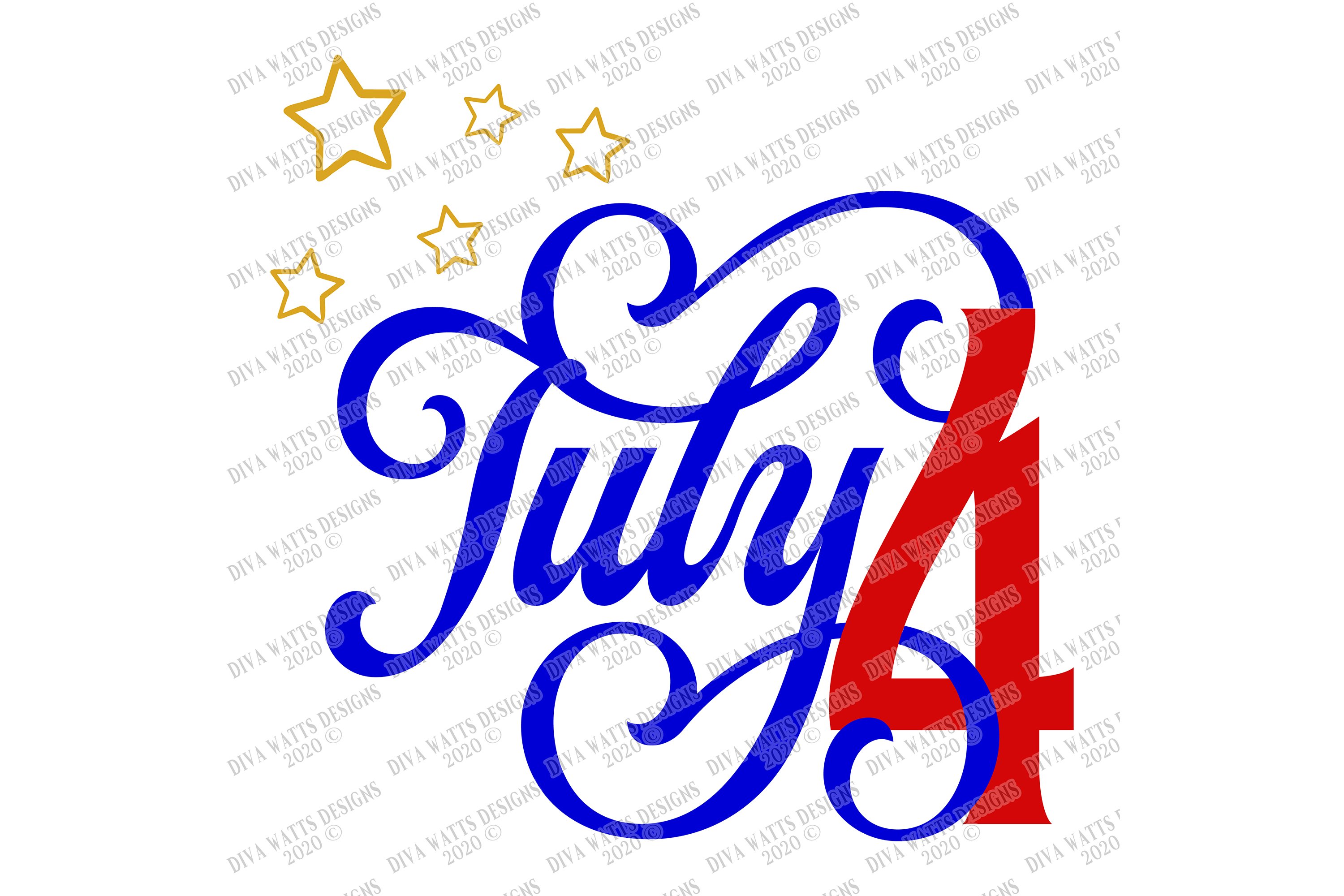 July 4 - 4th - Independence Day - Month Sign - Patriotic USA (519019 ...