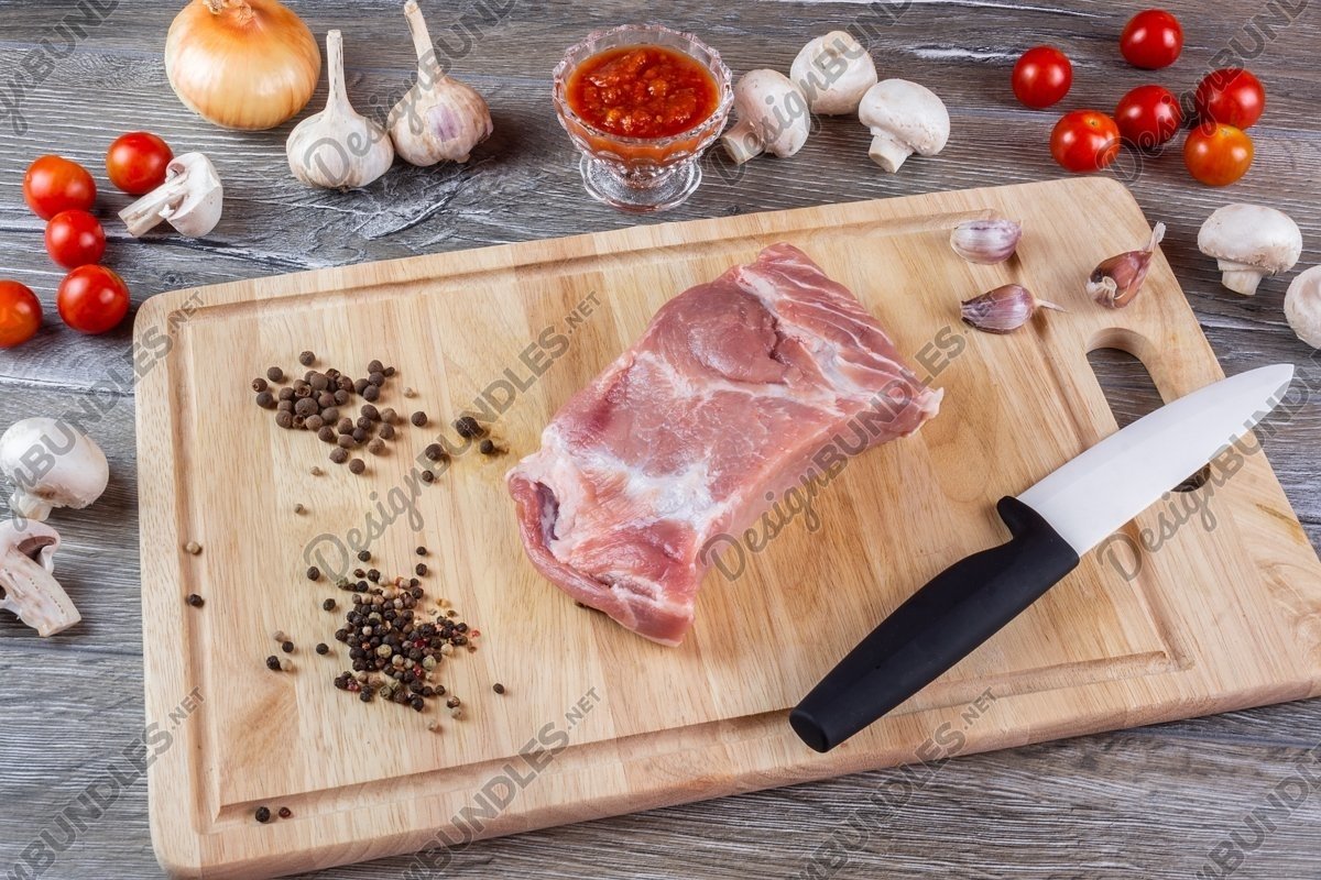The meat cutting Board (805841) | Food and Drink | Design Bundles